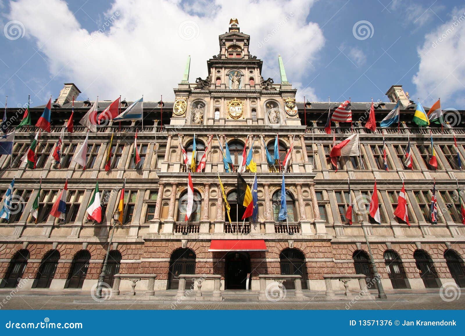 Antwerp City Hall stock photo. Image of building, hall - 13571376