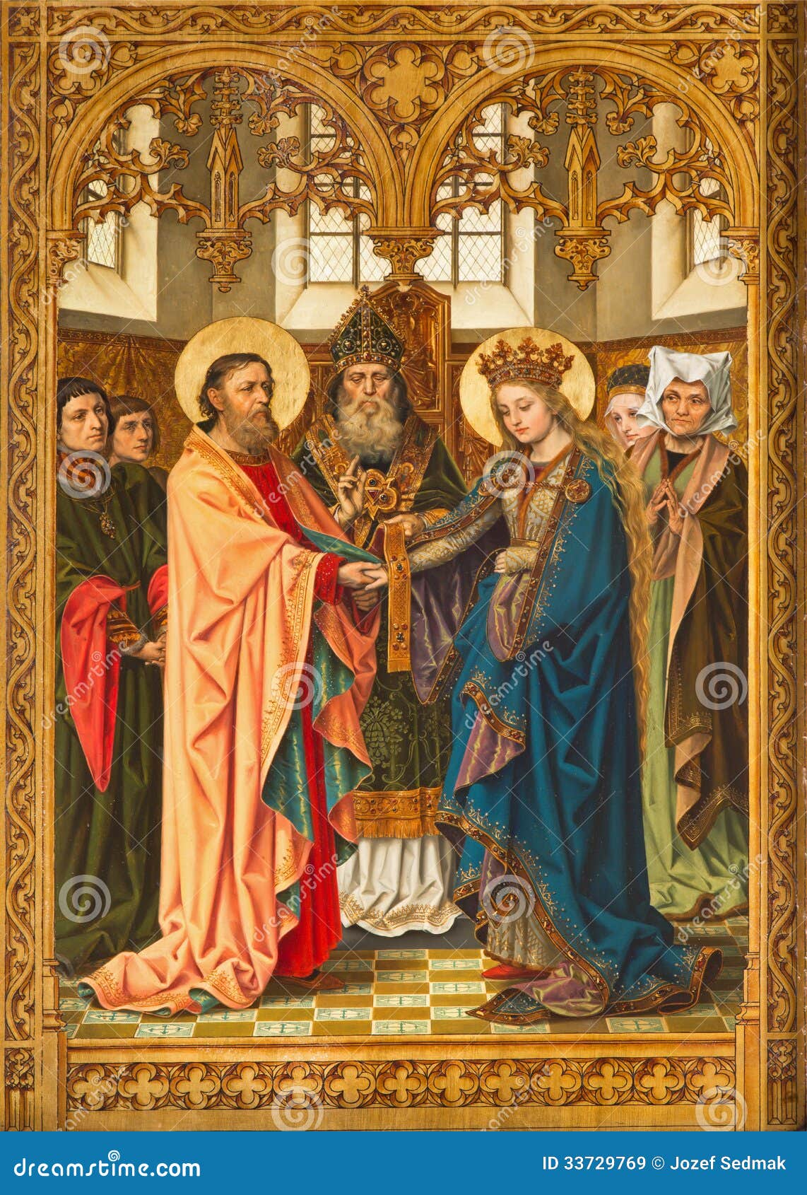 Antwerp - Espousal of Virgin Mary and St. Joseph by J Stock Image ... Antwerp - Espousal of Virgin Mary and St. Joseph by J Stock Image ...