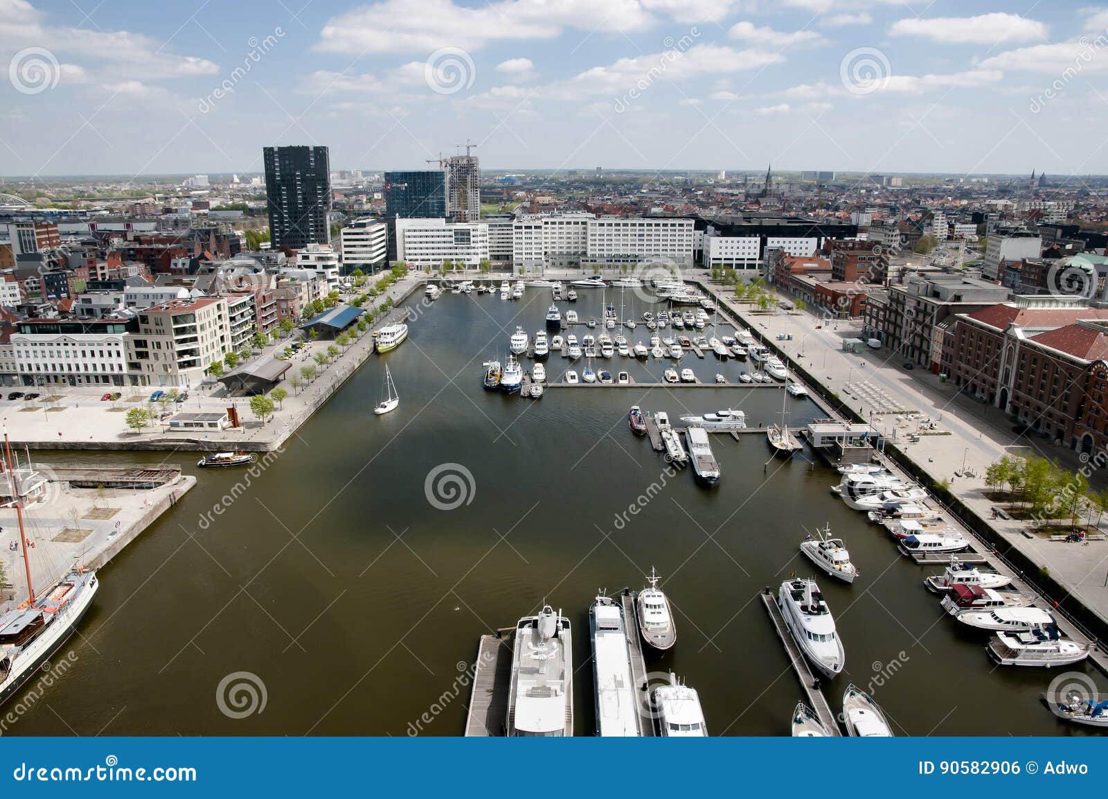 Antwerp Harbor - Belgium editorial photo. Image of city - 90582906