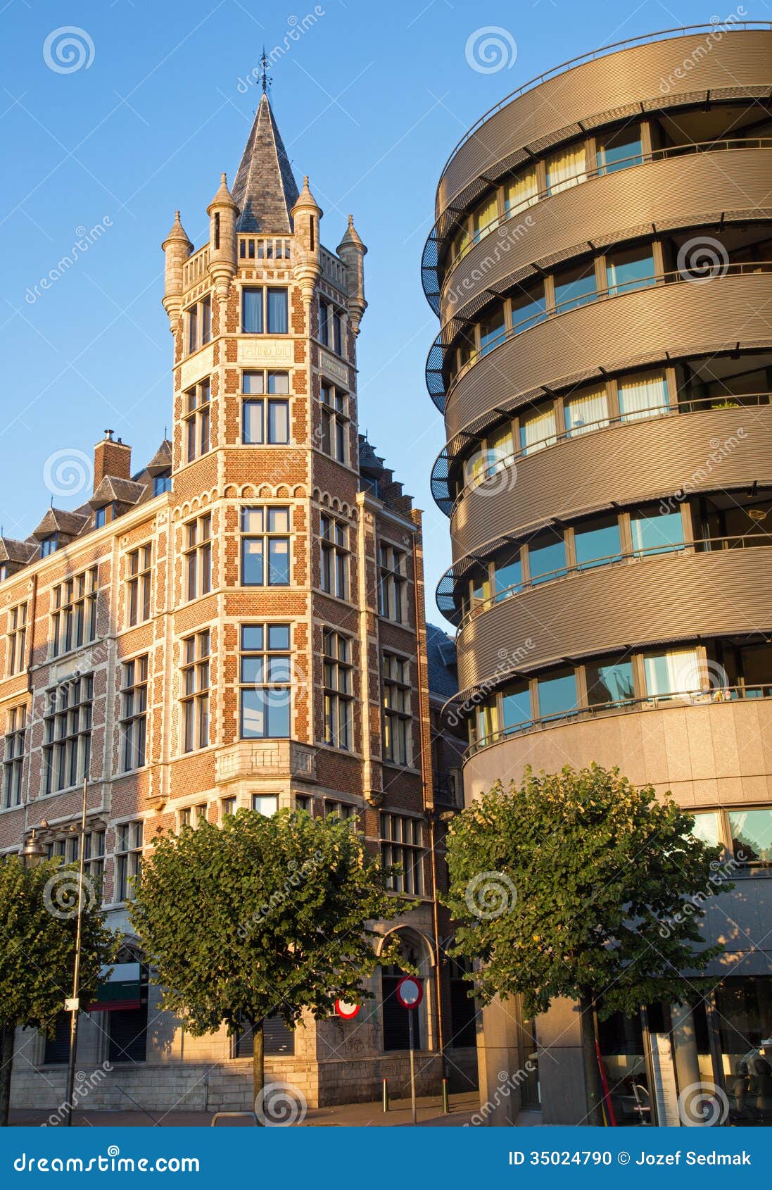 Antwerp - Modern and Typical Architecture Stock Photo - Image of facade ...