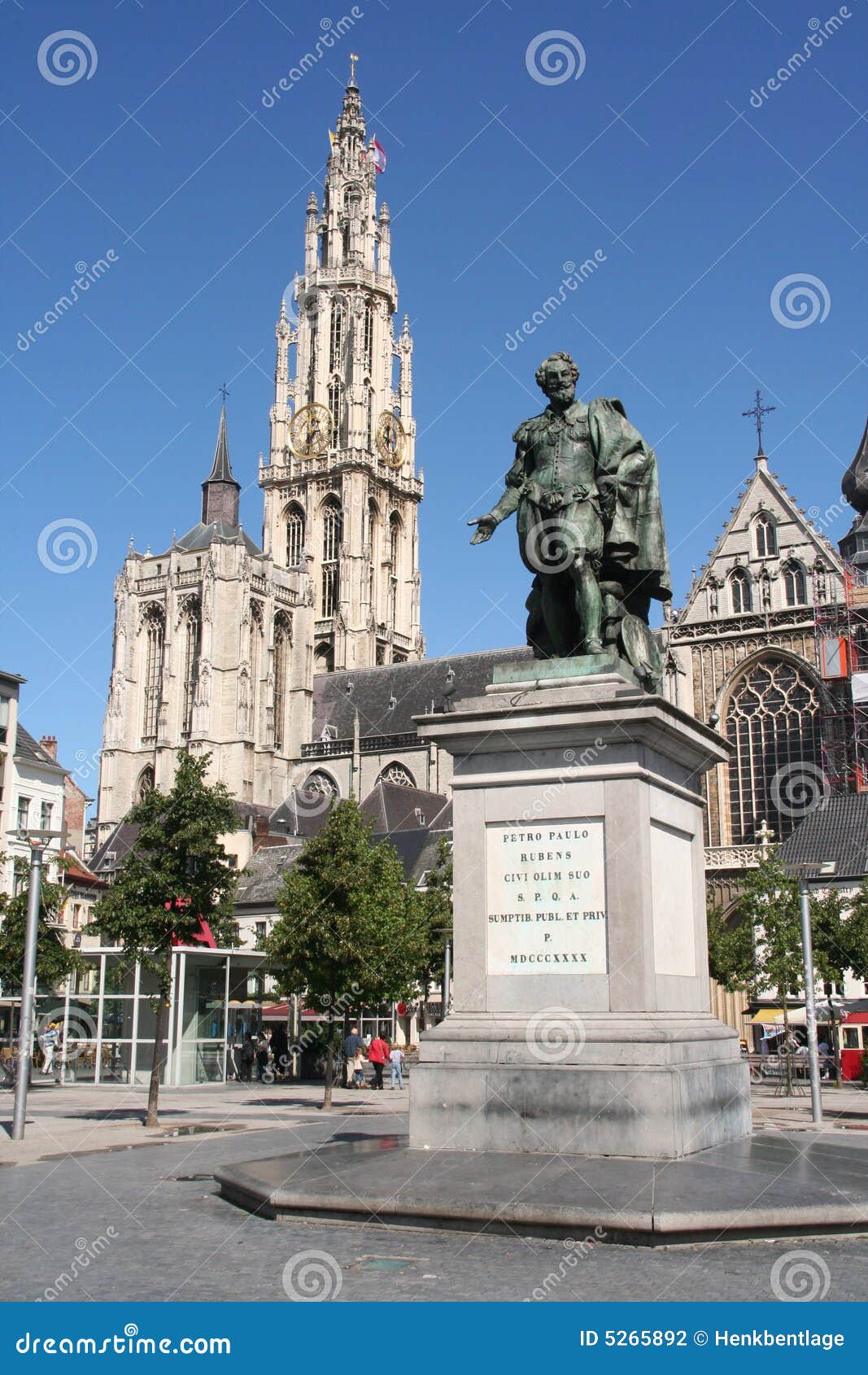 Antwerpen: Het Standbeeld Van Rubens Stock Foto - Image of toerisme ...