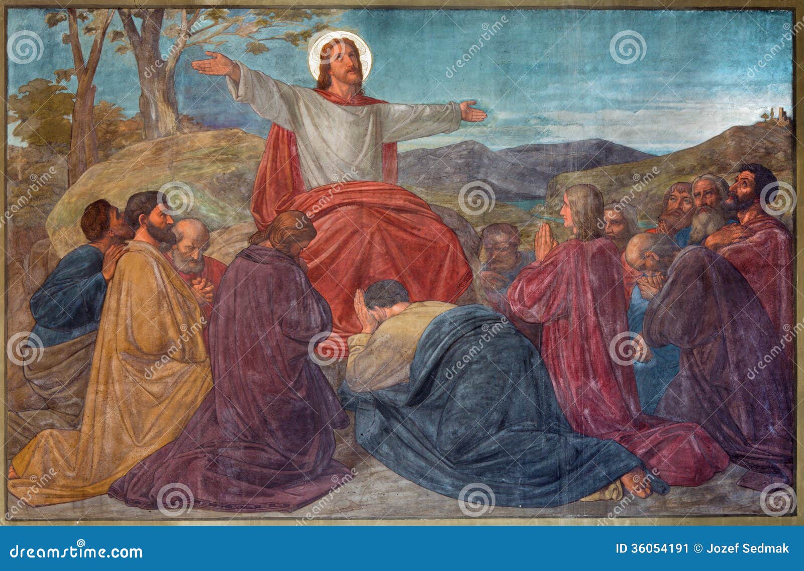 Antwerpen - Predigt Von Jesus-Szene in Kirche Joriskerk Oder St George ...