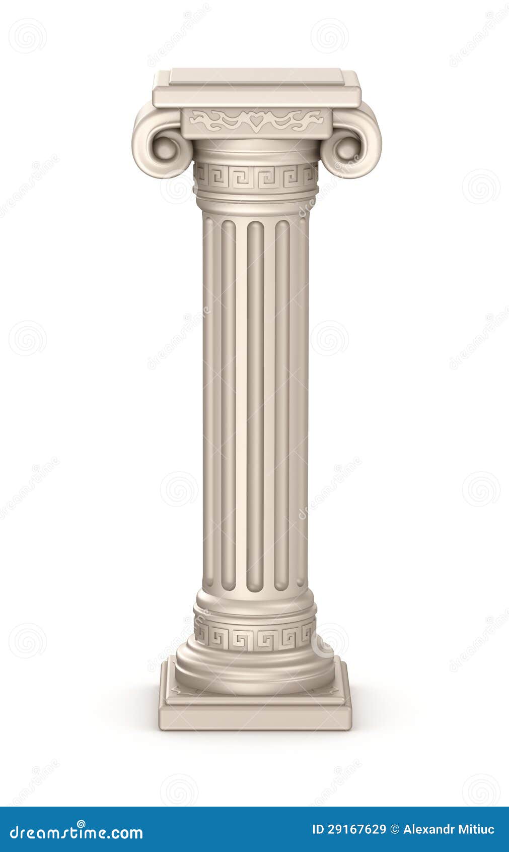 Antyczny filar ilustracji. Ilustracja złożonej z filar - 29167629