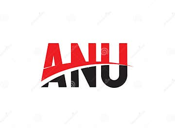 ANU Letter Initial Logo Design Vector Illustration Stock Vector ...