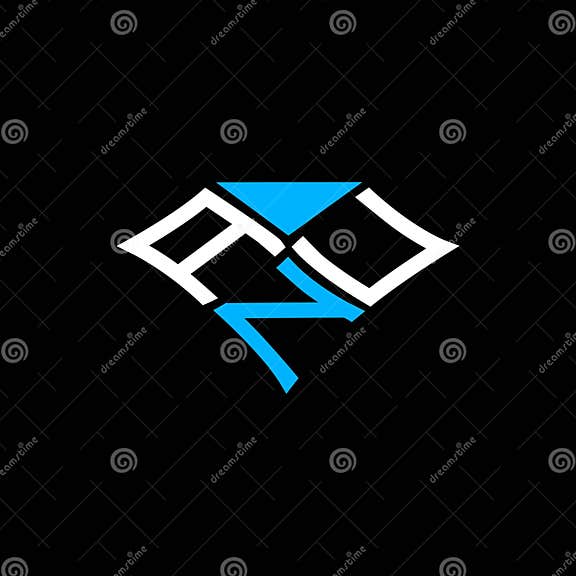 ANU Letter Logo Creative Design with Vector Graphic, Stock Vector ...