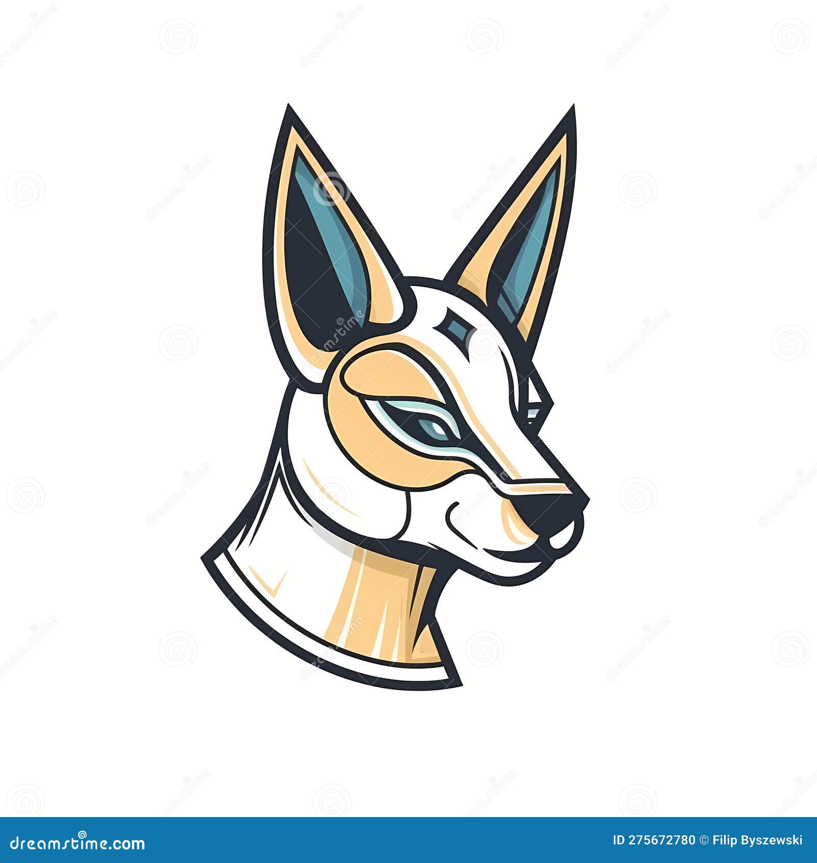 Anubis 2d Vector Logo stock illustration. Illustration of egypt - 275672780