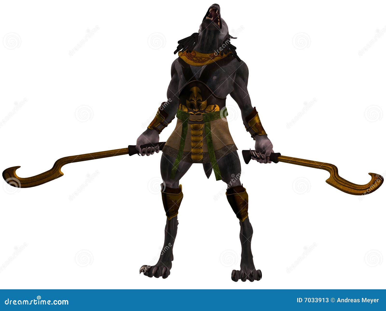 Anubis-Fantasy Egyptian Monster Stock Illustration - Illustration of ...