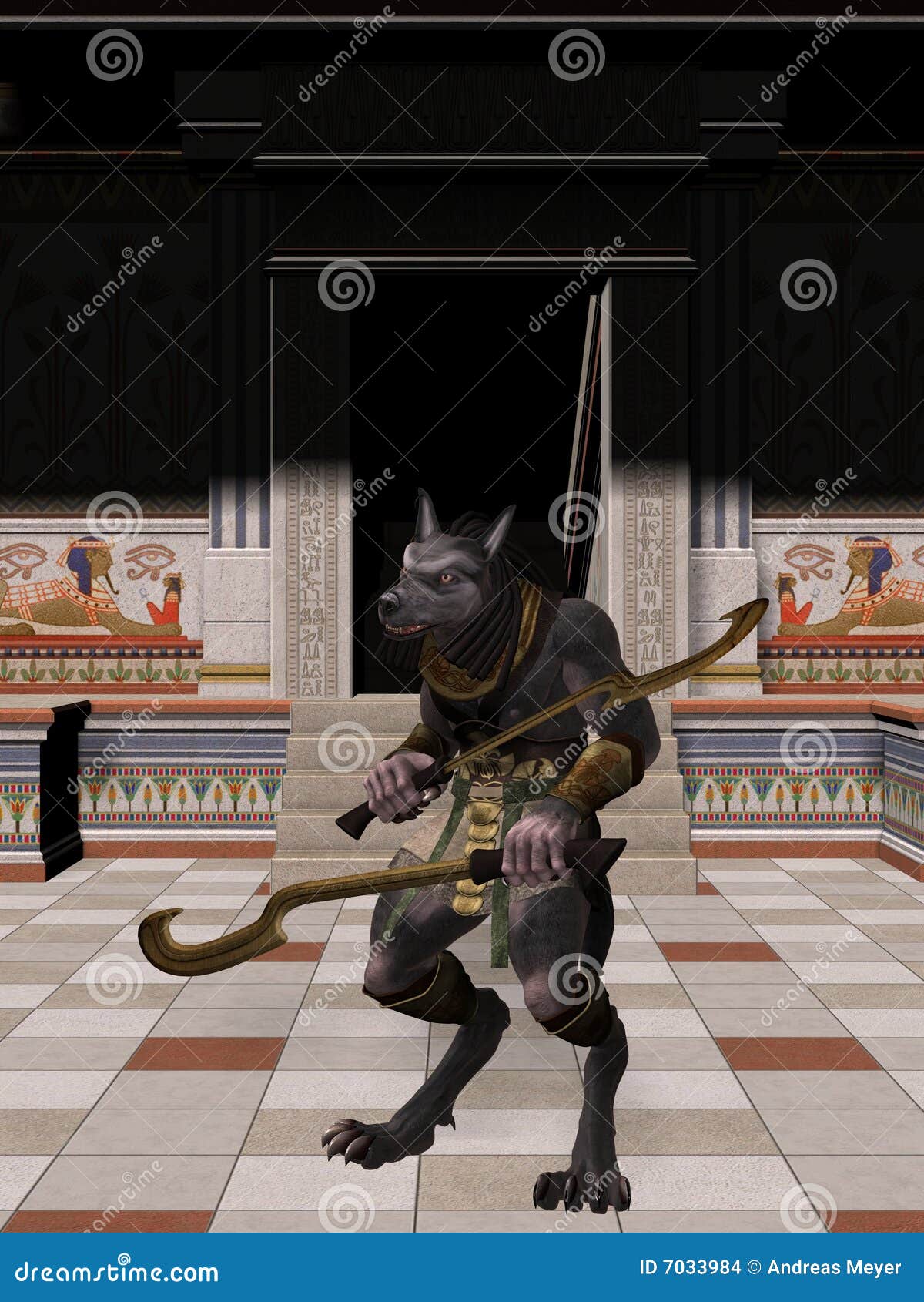 Anubis-Fantasy Egyptian Monster Stock Image | CartoonDealer.com #7033885