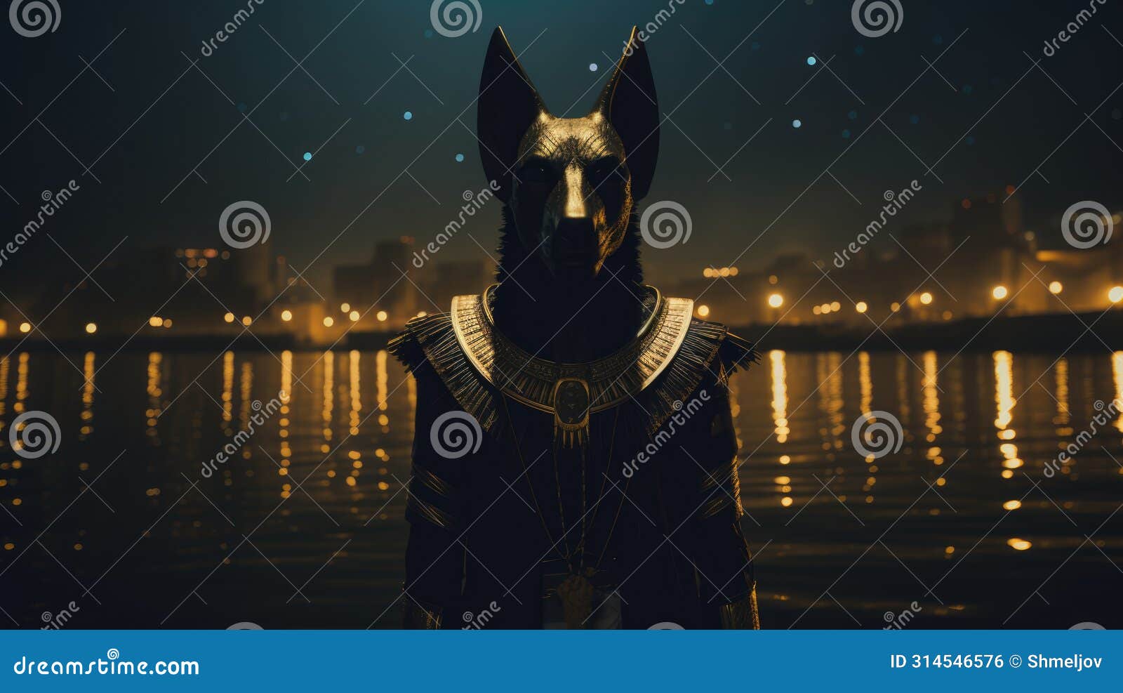 Anubis, God Of Ancient Egypt. The Ancient Egyptian God Of Death And The ...