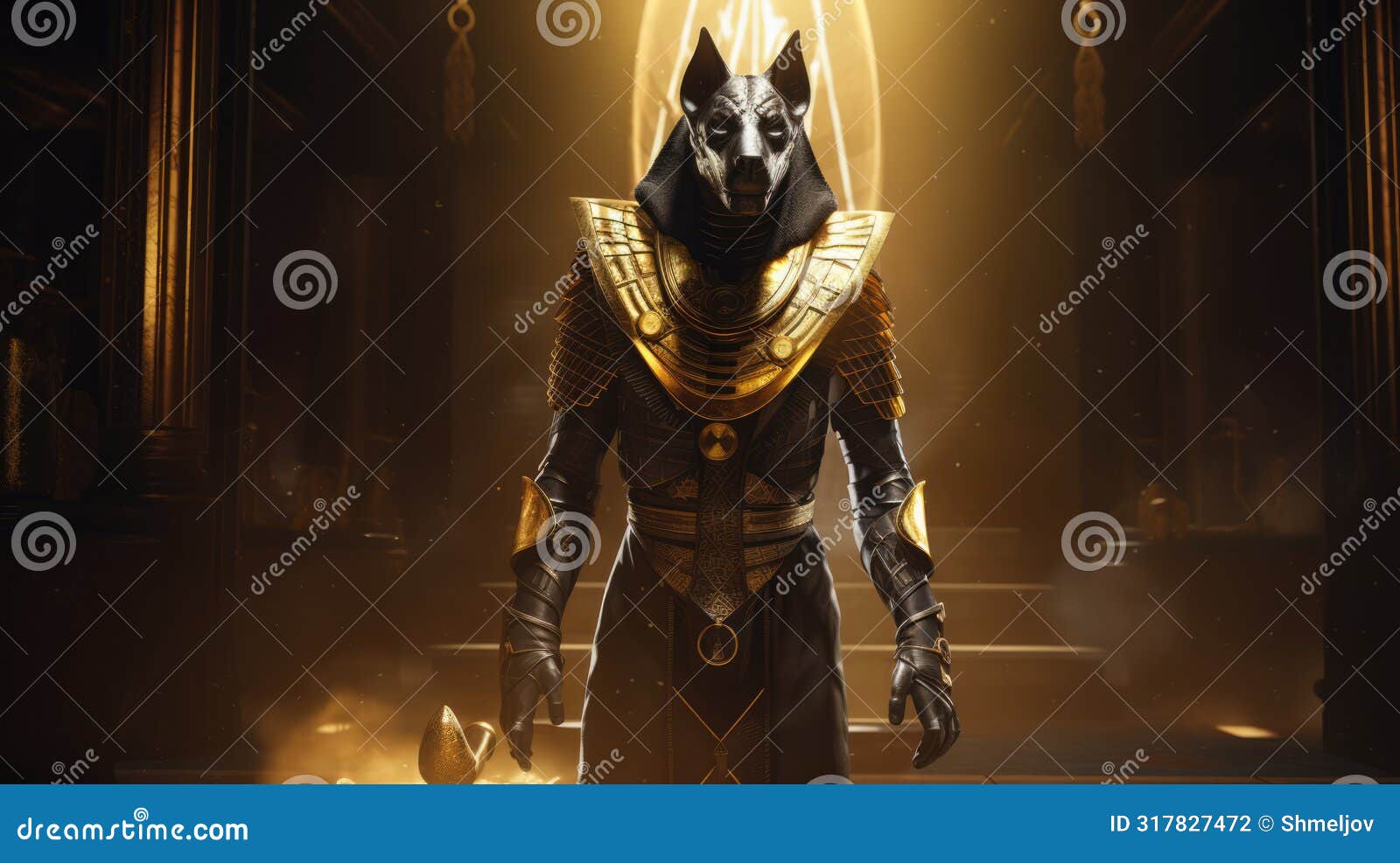 Anubis, God Of Ancient Egypt. The Ancient Egyptian God Of Death And The ...