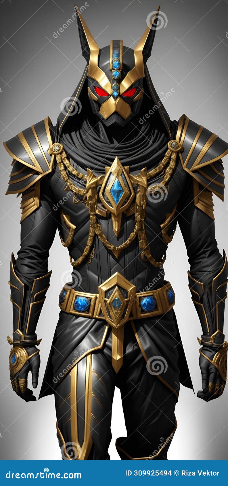 Anubis Hero Kamen rider stock illustration. Illustration of aihero ...