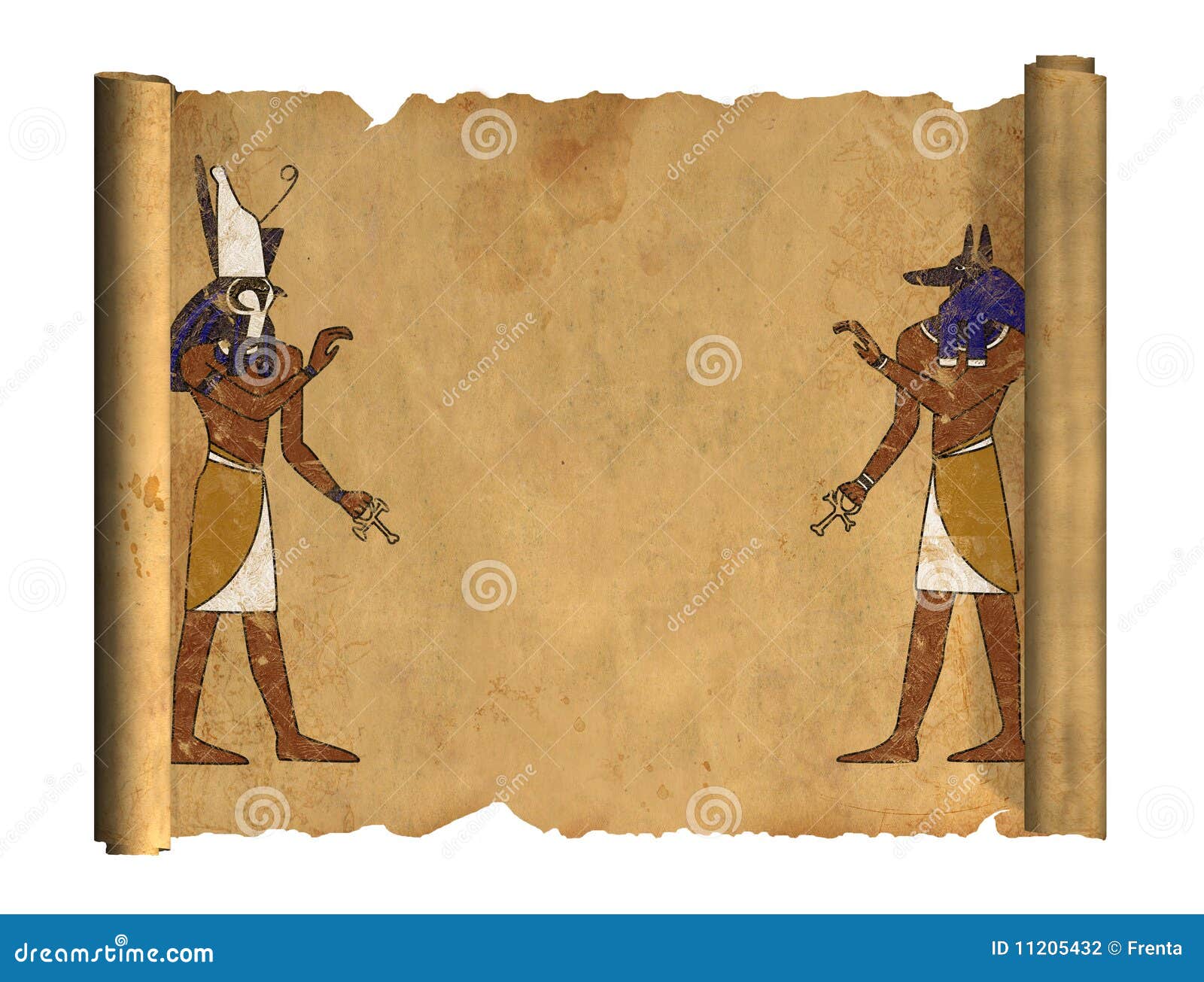 Anubis and Horus stock illustration. Illustration of horus - 11205432