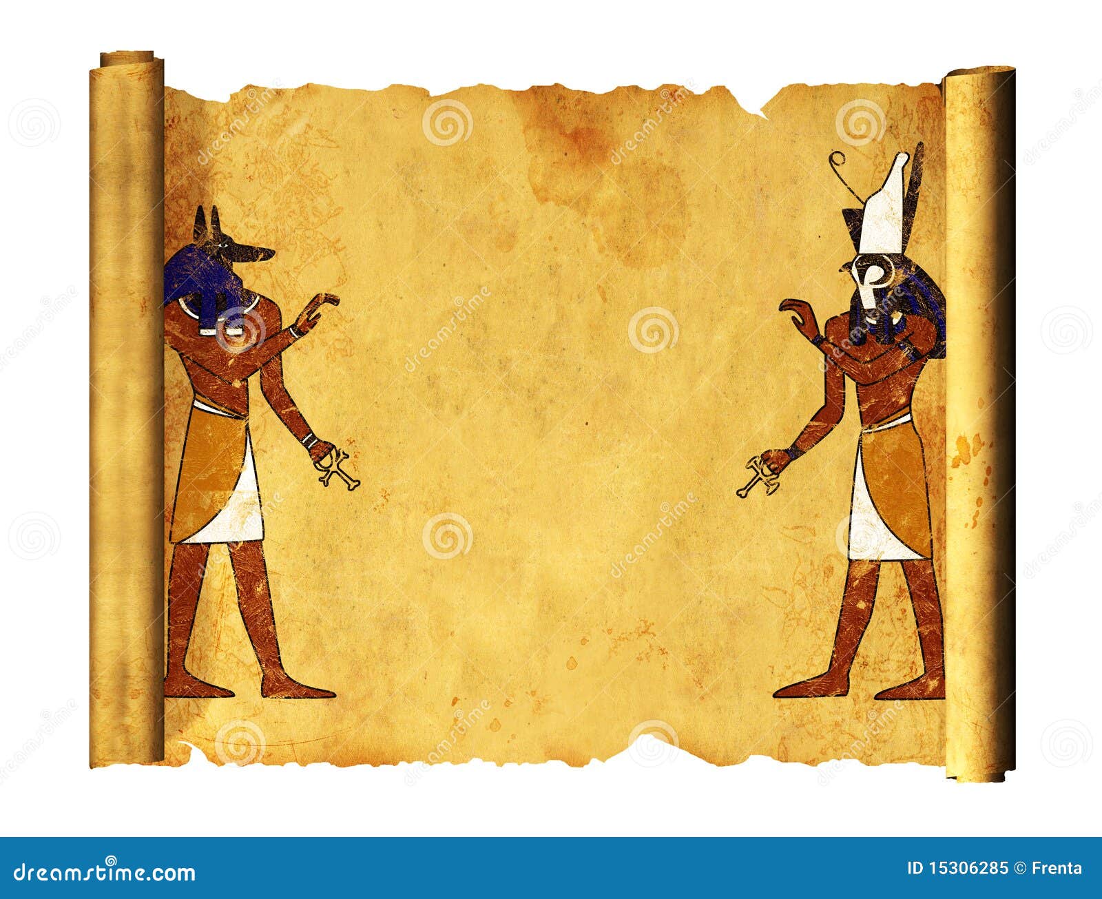 Anubis and Horus stock illustration. Illustration of design - 15306285