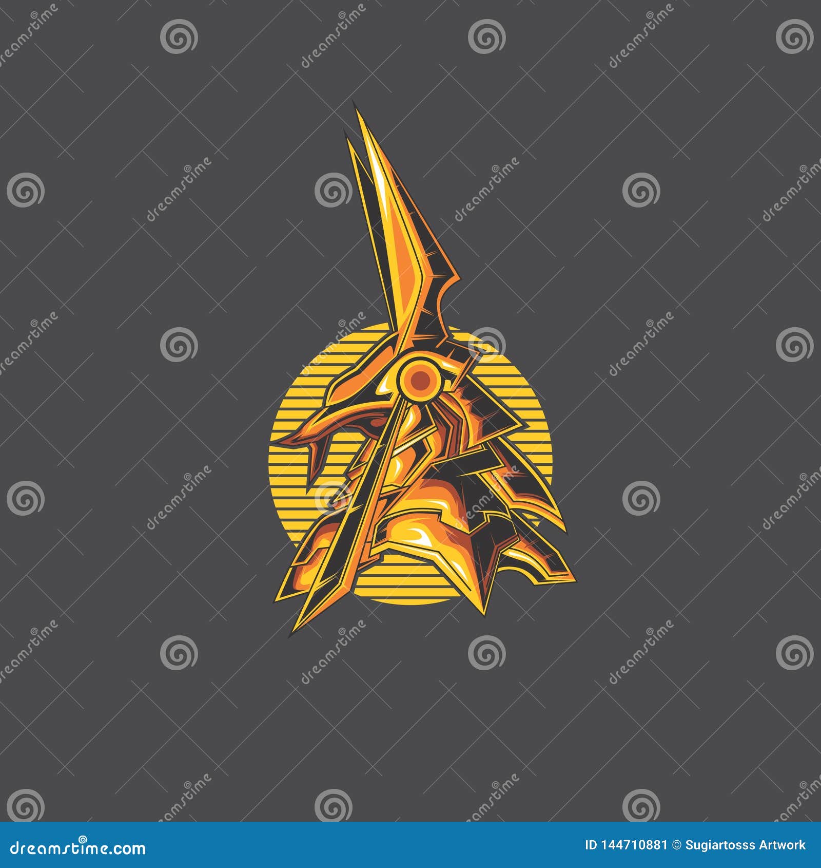 Anubis logo stock vector. Illustration of tattoo, ancient - 144710881