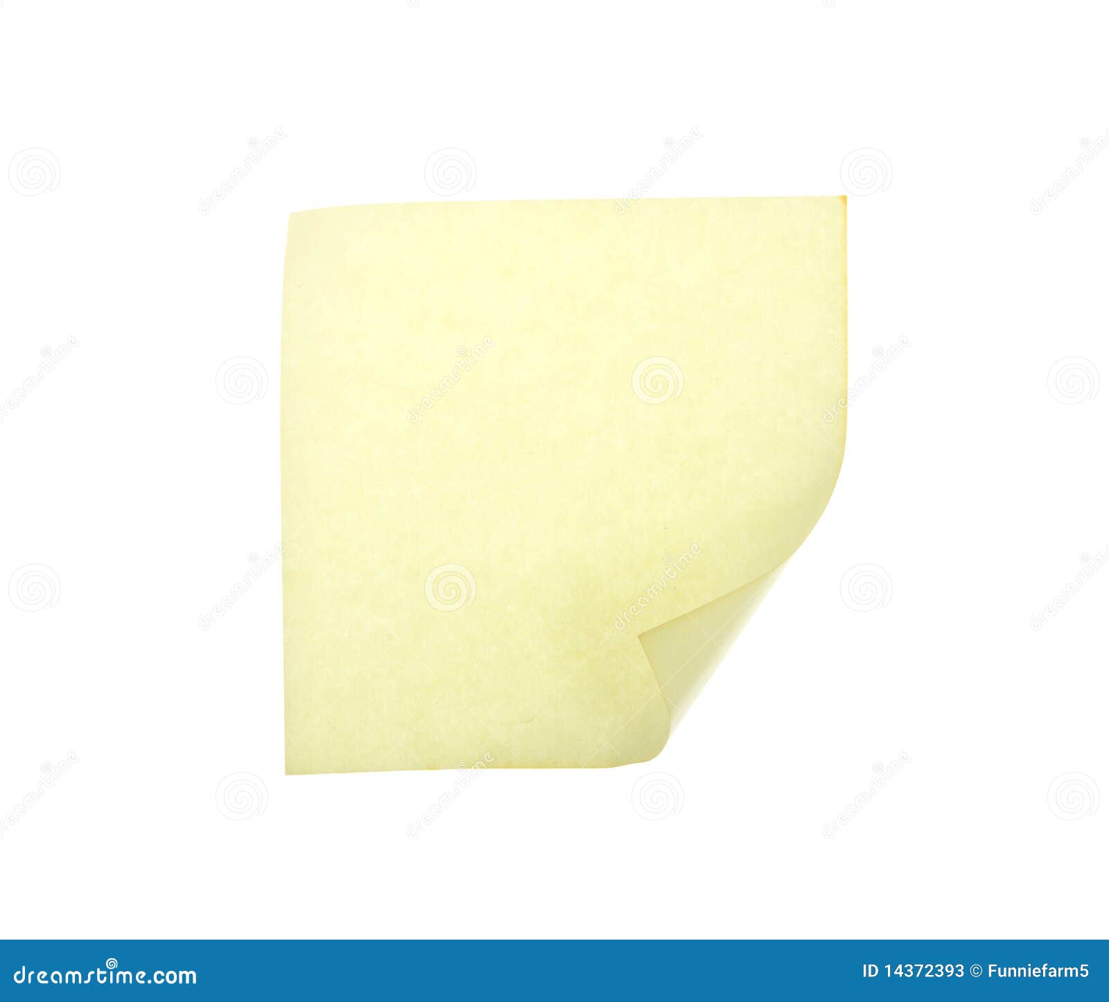 Anule a Nota De Post-it Ondulada Imagem de Stock - Imagem de curvatura ...