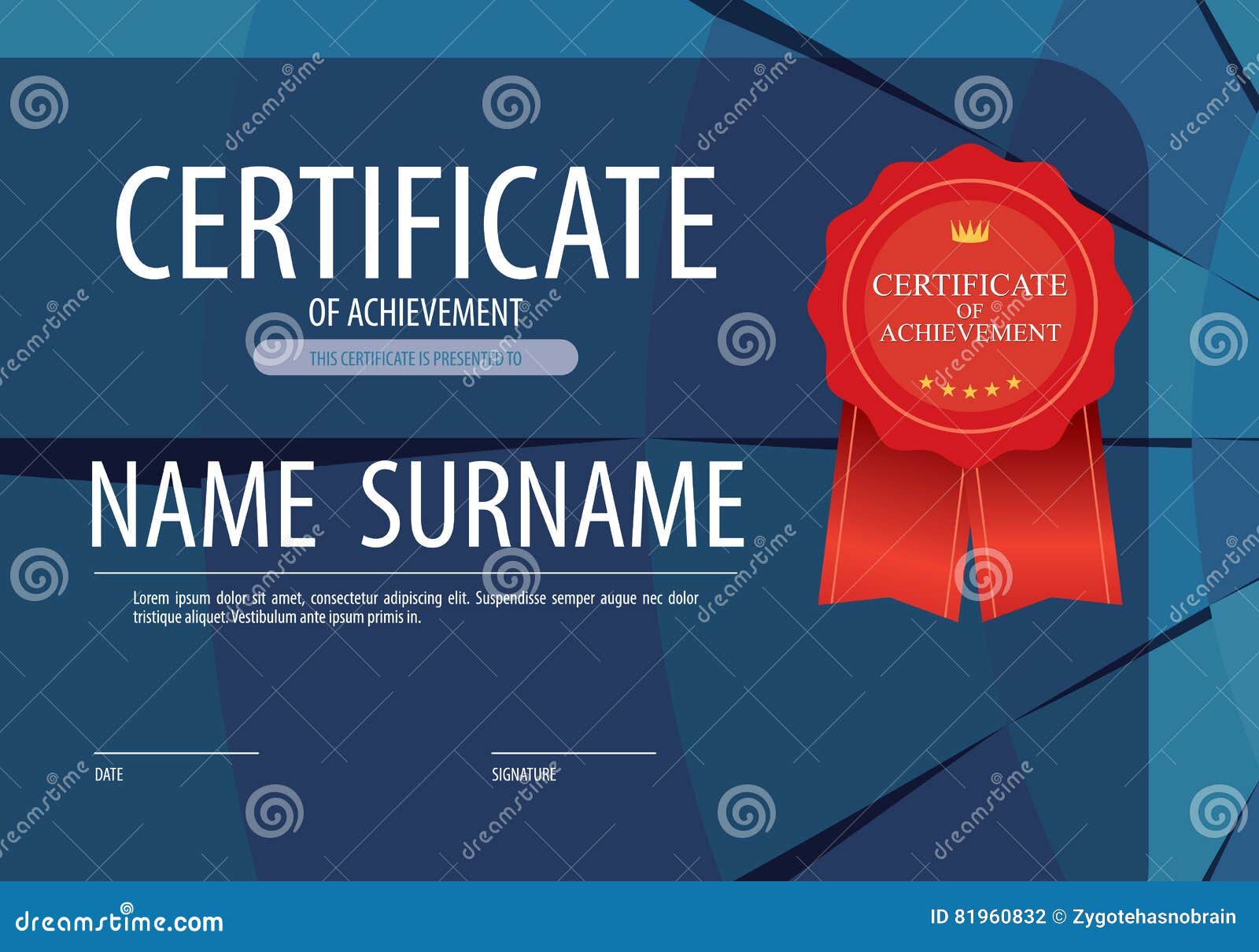 Anule O Molde Certificado Da Beira Ilustração do Vetor - Ilustração de ...