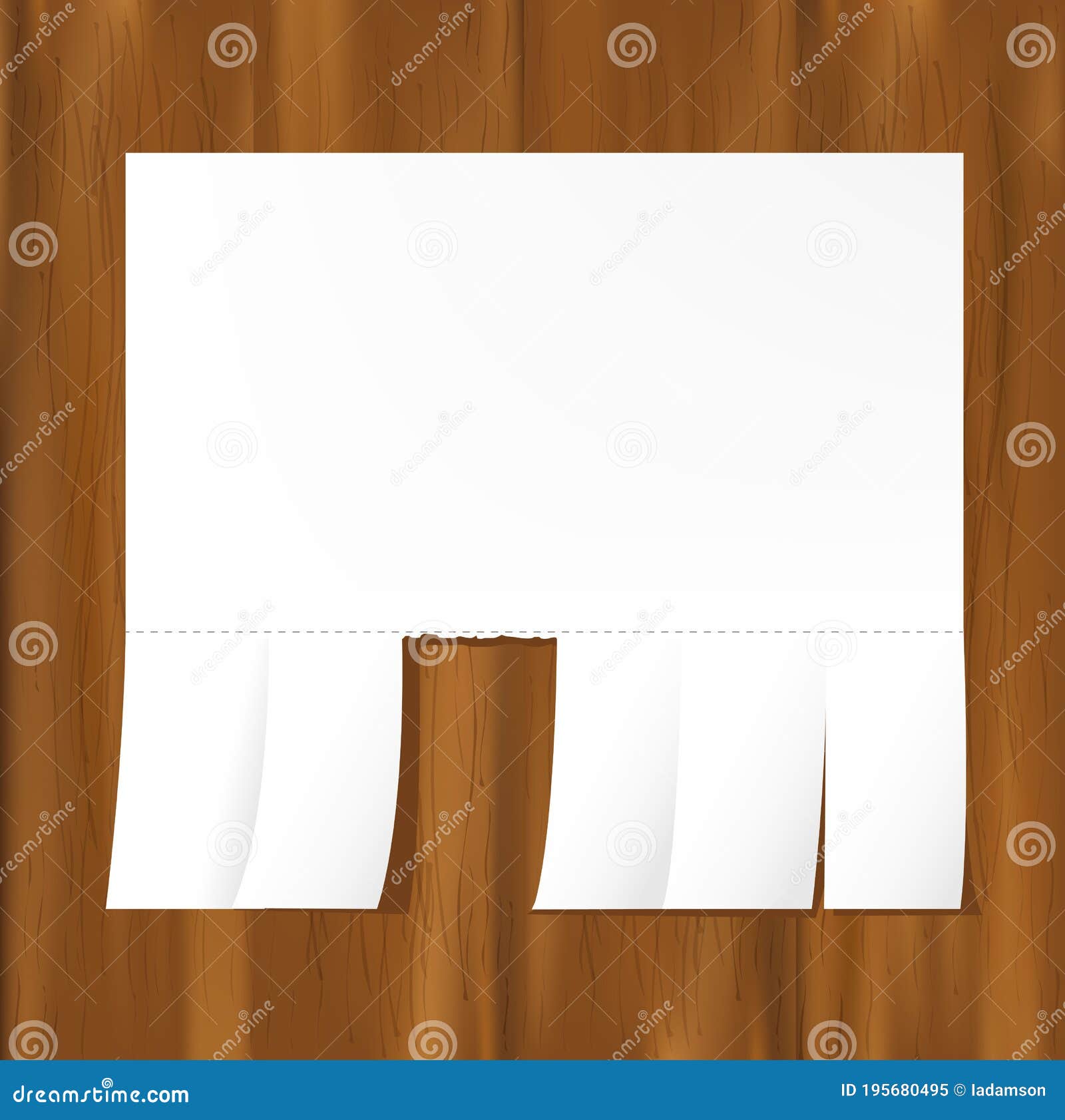 Anuncio en blanco ilustración del vector. Ilustración de papel - 195680495