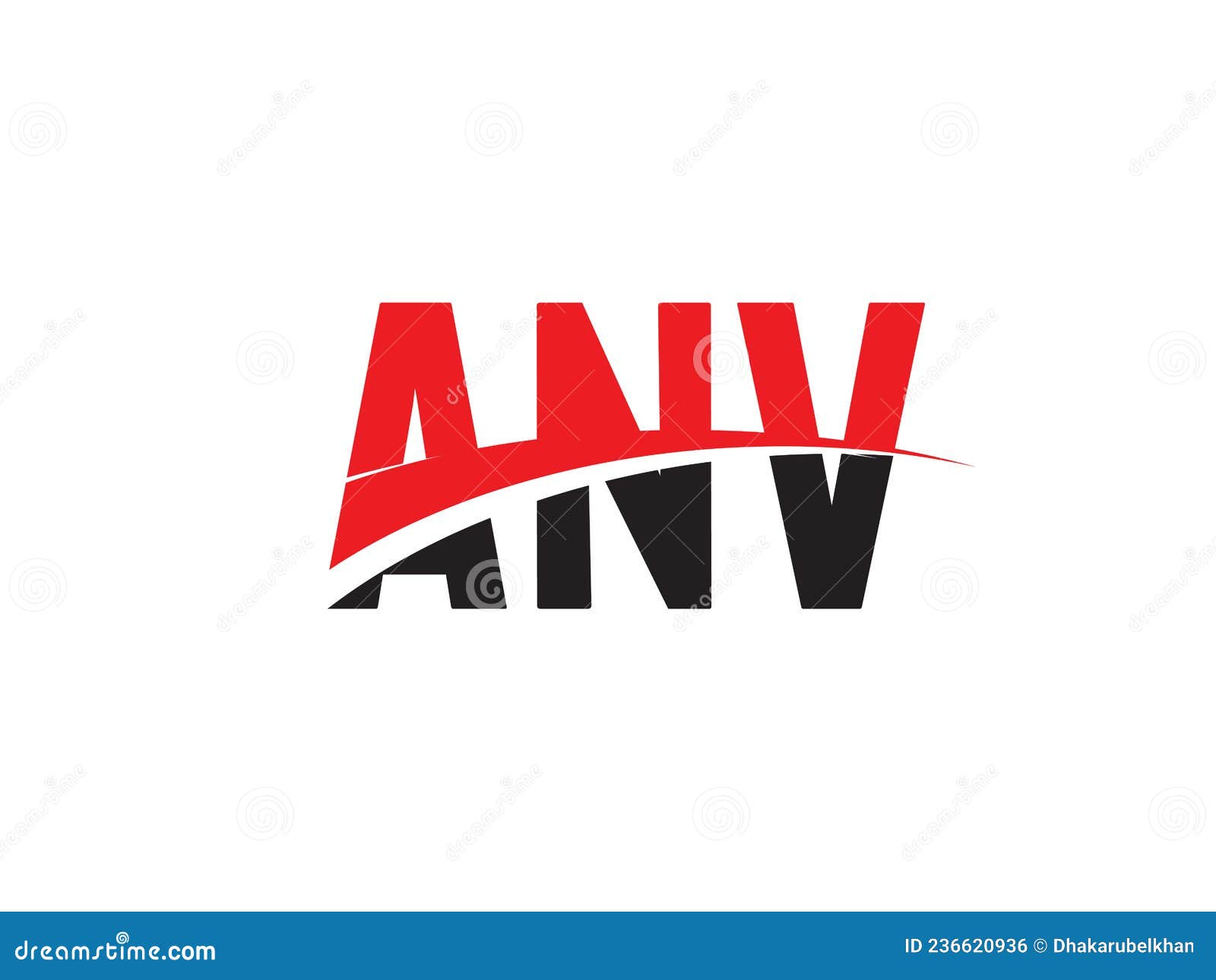 ANV Letter Initial Logo Design Vector Illustration Stock Vector ...