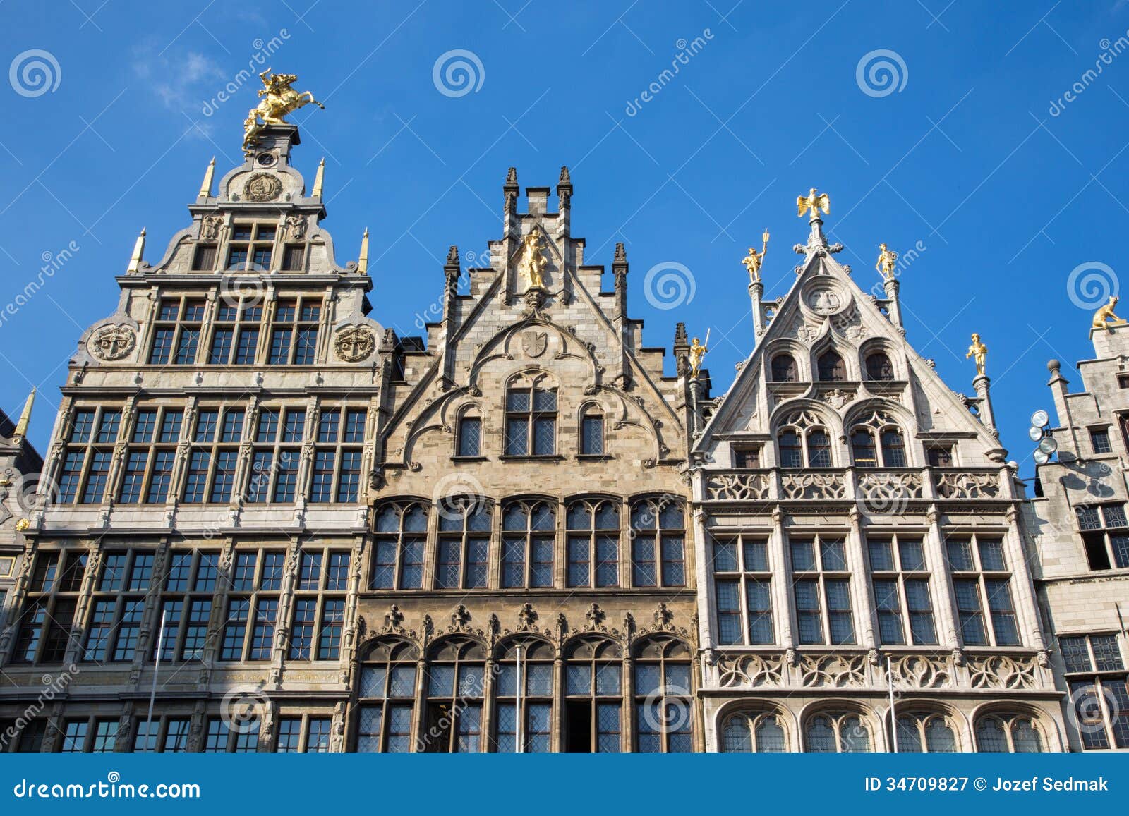 Anvers - Palais De Grote Markt Image stock - Image du palais, repère ...