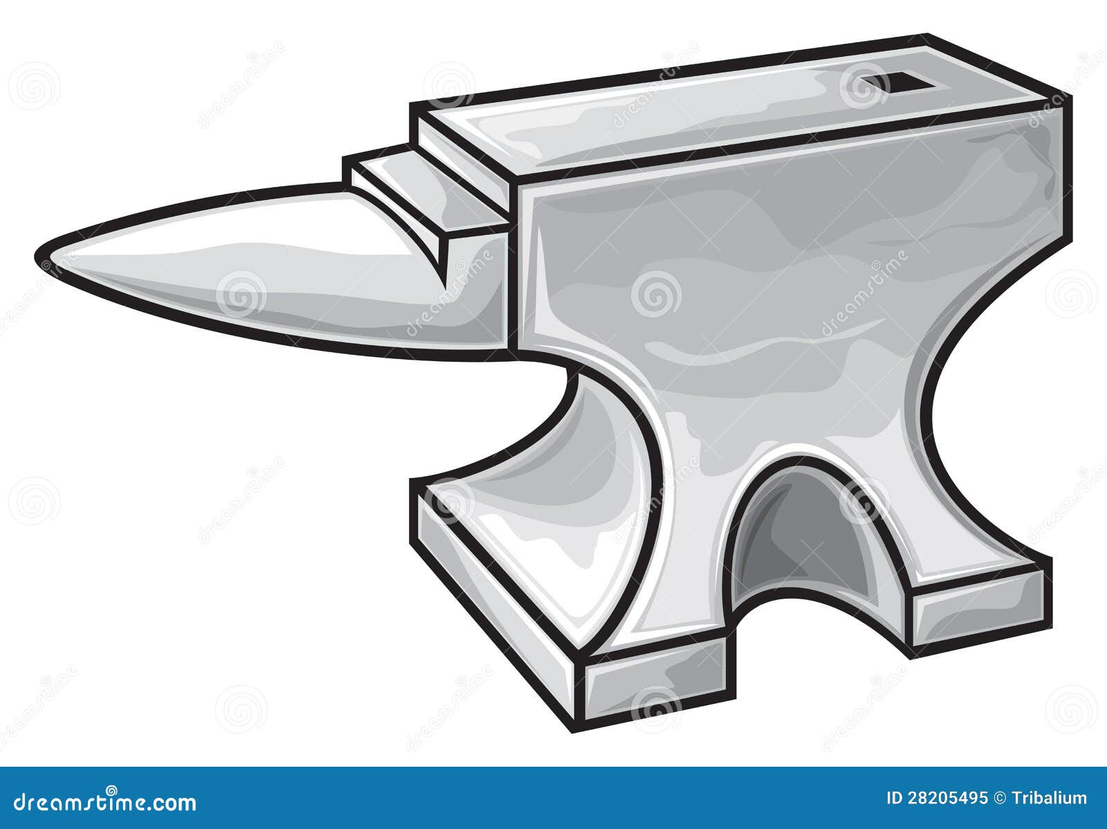 Anvil stock vector. Illustration of equipment, antique - 28205495