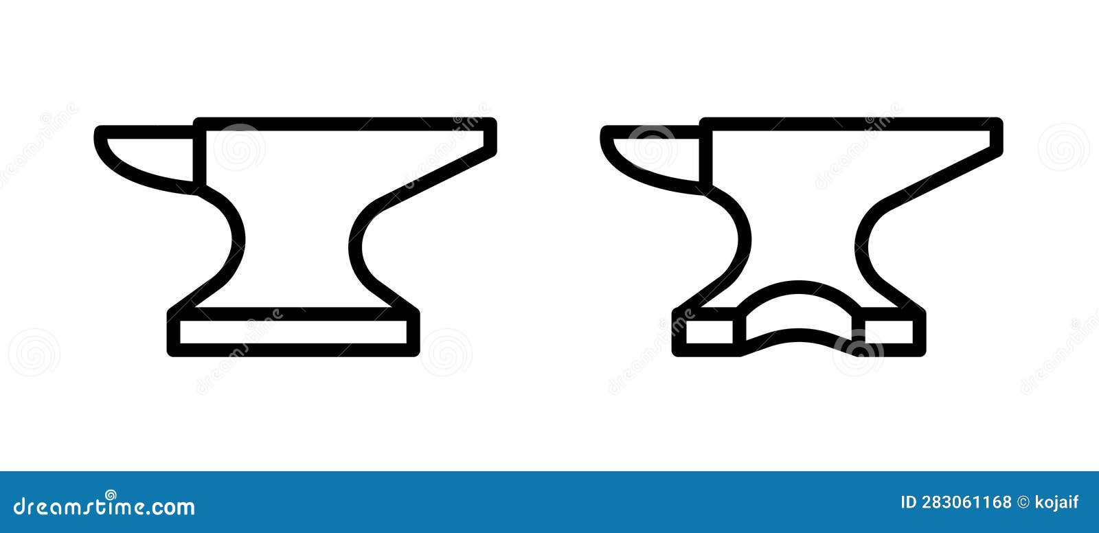 Anvil Block Icon Black Color In Circle Vector Illustration Isolated ...