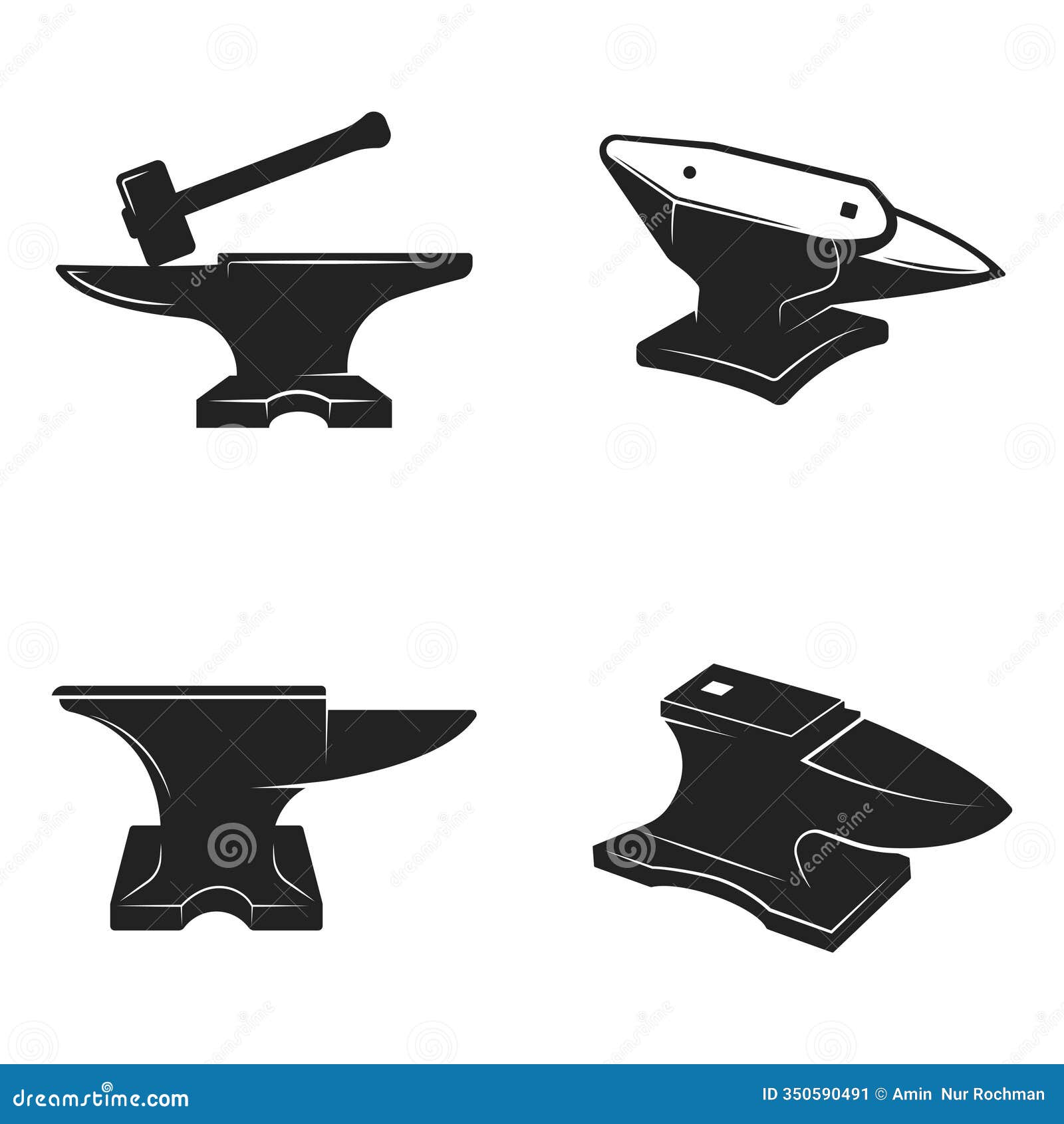 Anvil for Blacksmith Illustrations Logo Stock Abbildung - Illustration ...