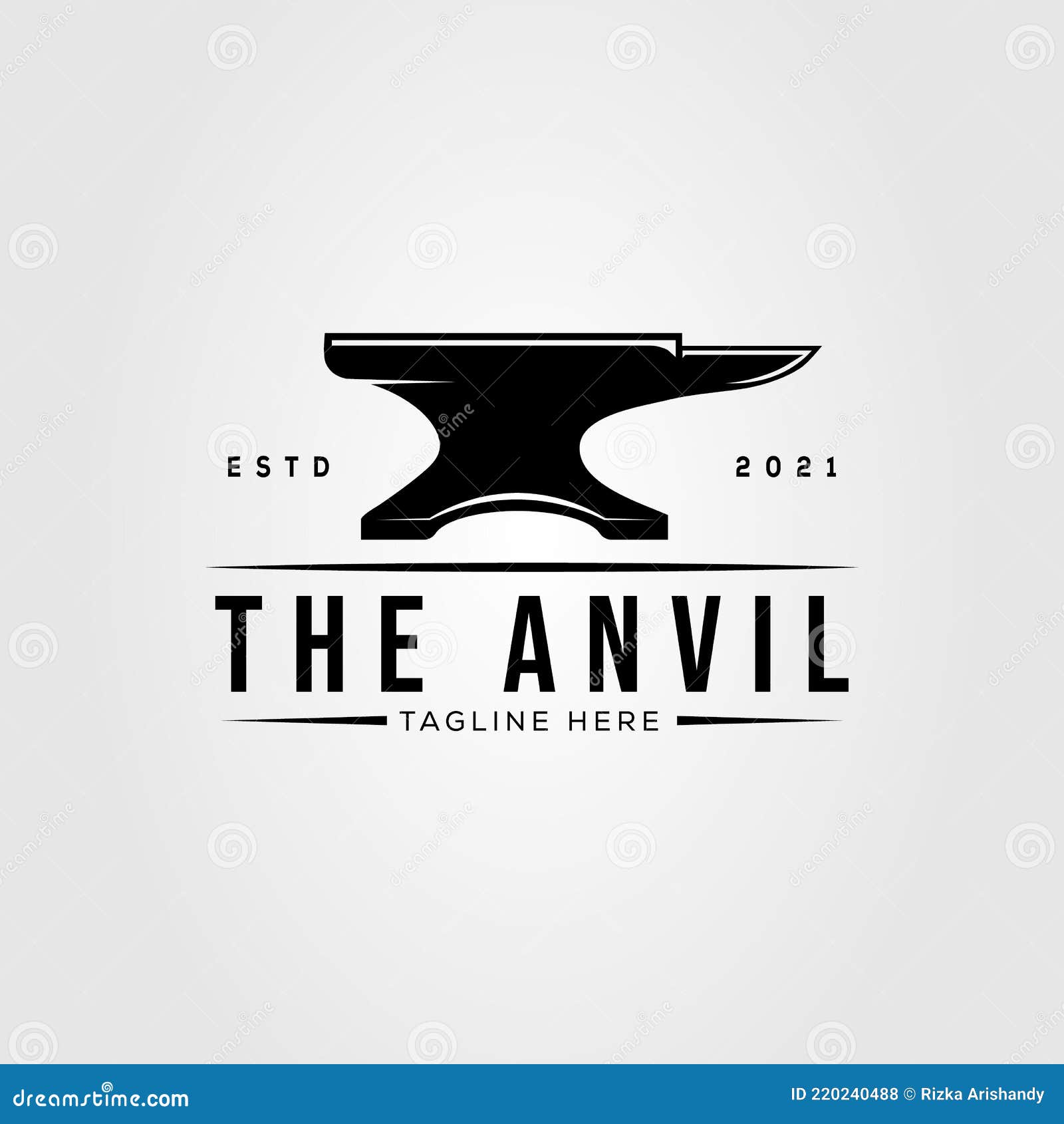 Anvil For Blacksmith Illustration Symbol Vector Logo Silhouette ...