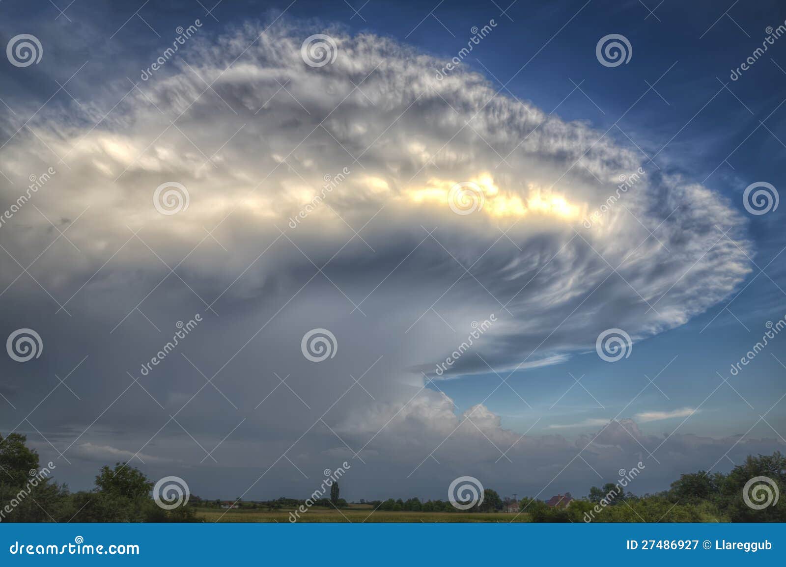 Anvil Cloud stock image. Image of rural, cloud, nuclear - 27486927