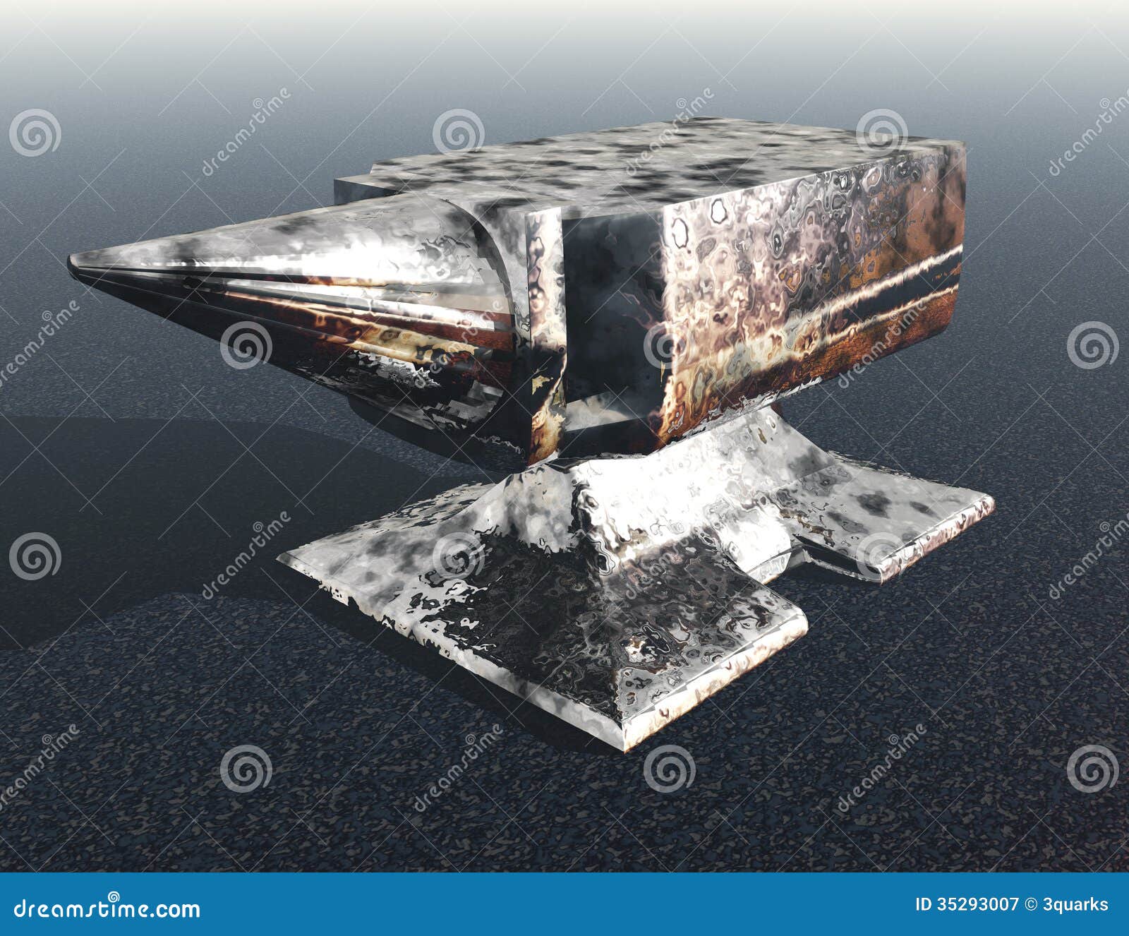 Anvil stock illustration. Illustration of gold, forge - 35293007