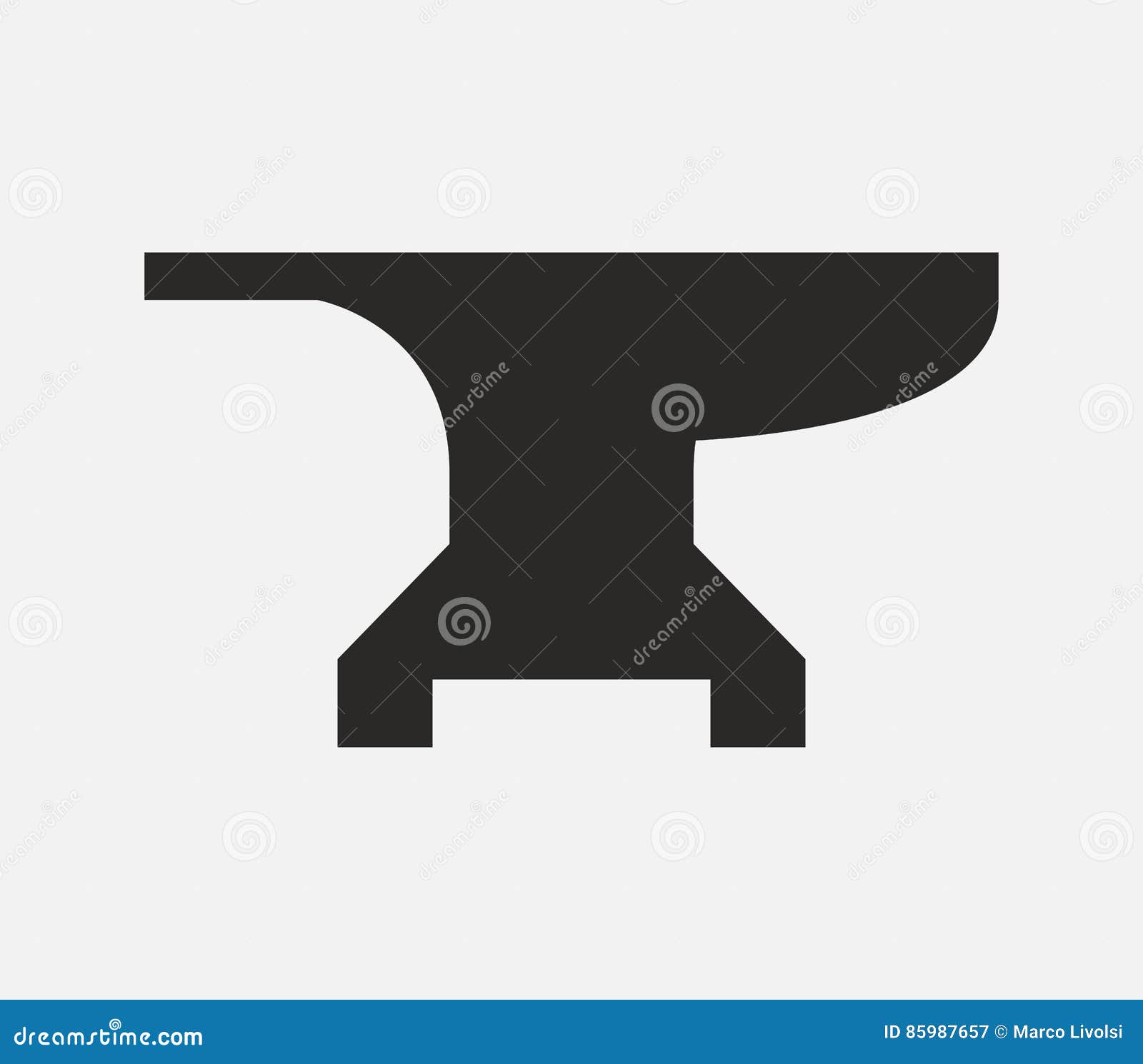 Anvil icon illustrated stock illustration. Illustration of object ...