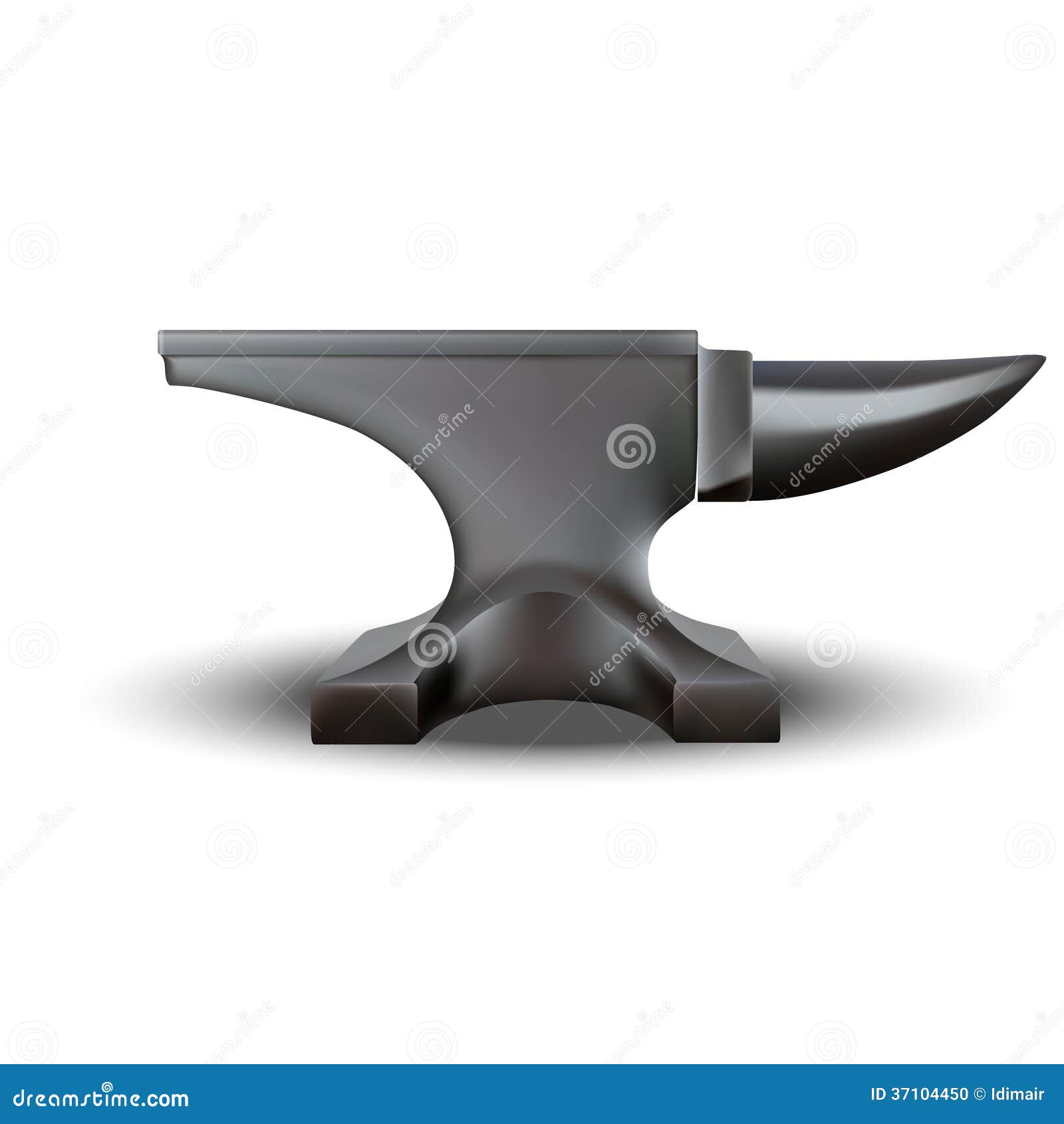 Anvil isolated stock vector. Illustration of smith, anvil - 37104450