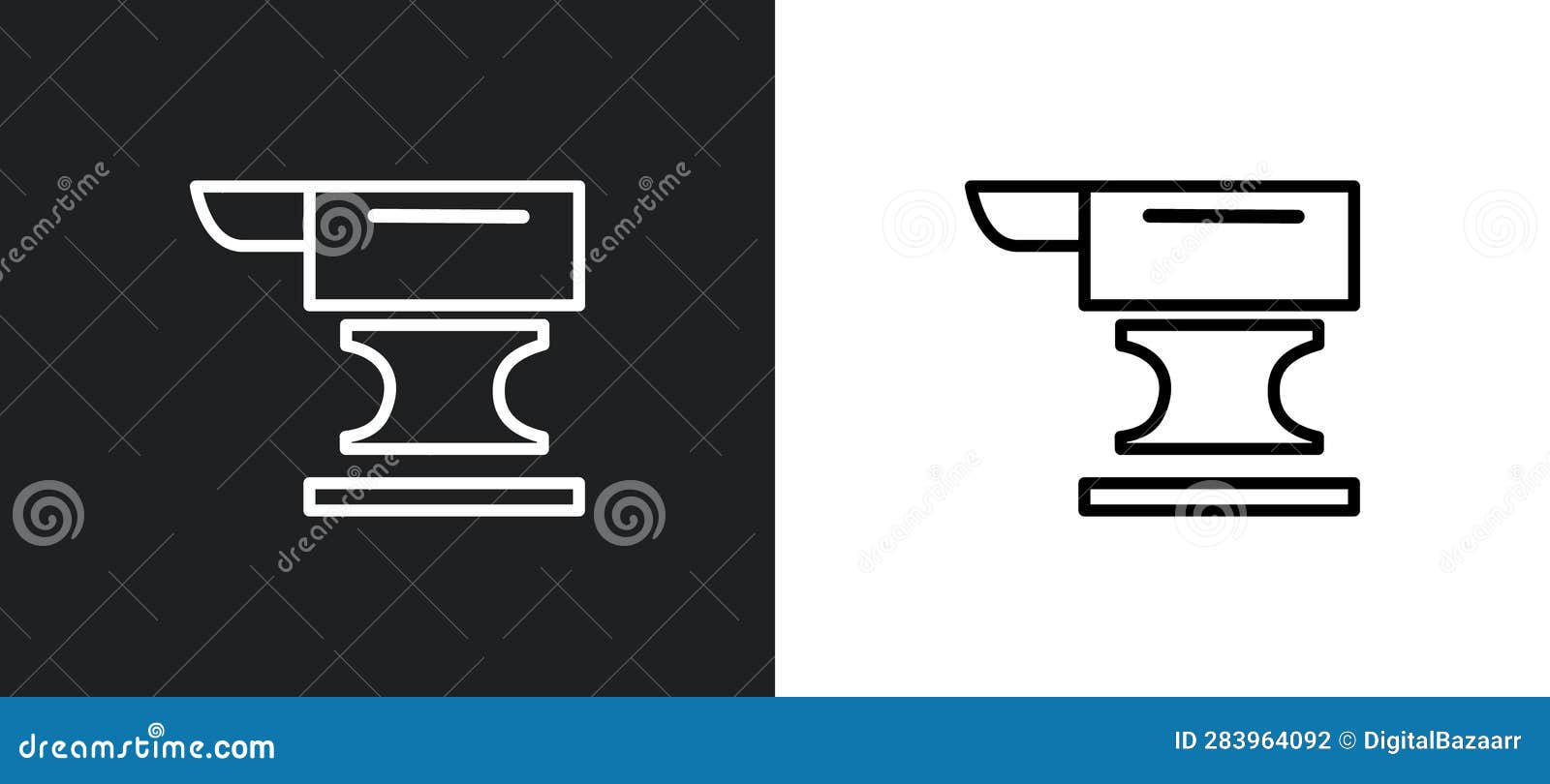 Anvil Clip Art Vector Illustration Isolated | CartoonDealer.com #198253222