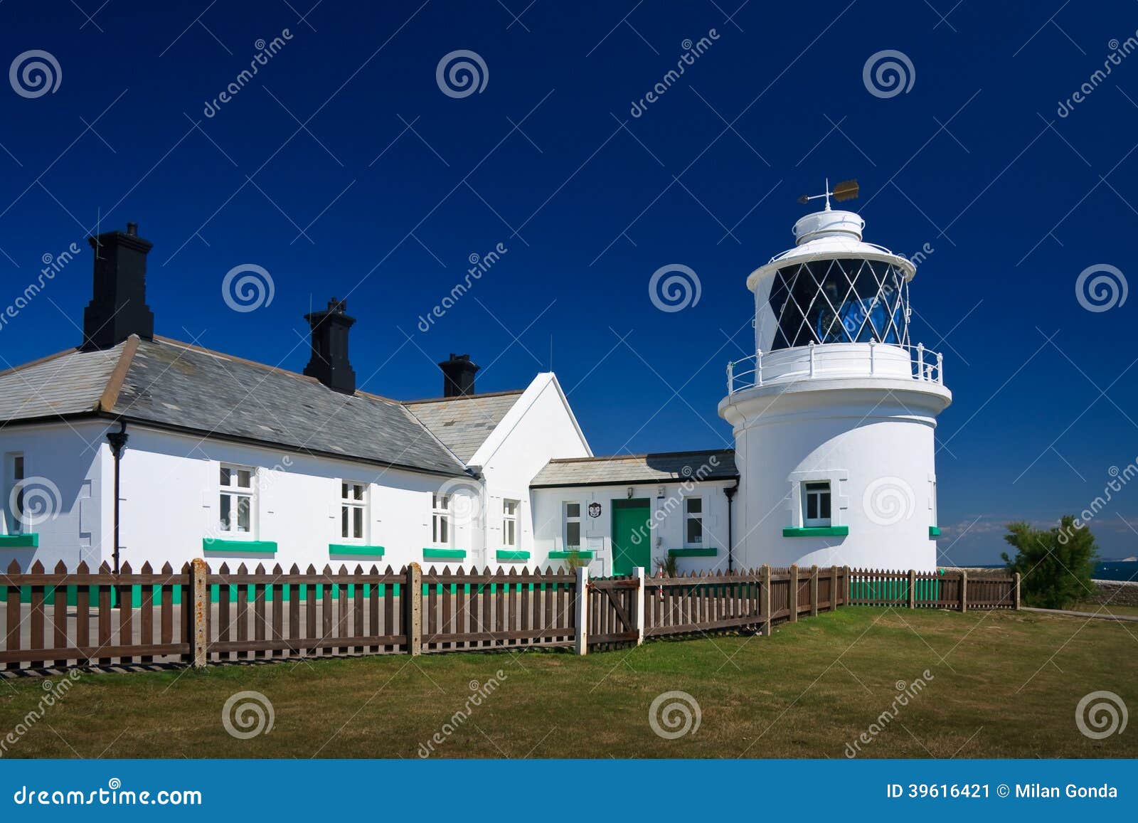 Anvil Point Lighthouse, Dorset. Stock Image - Image of point, swanage ...