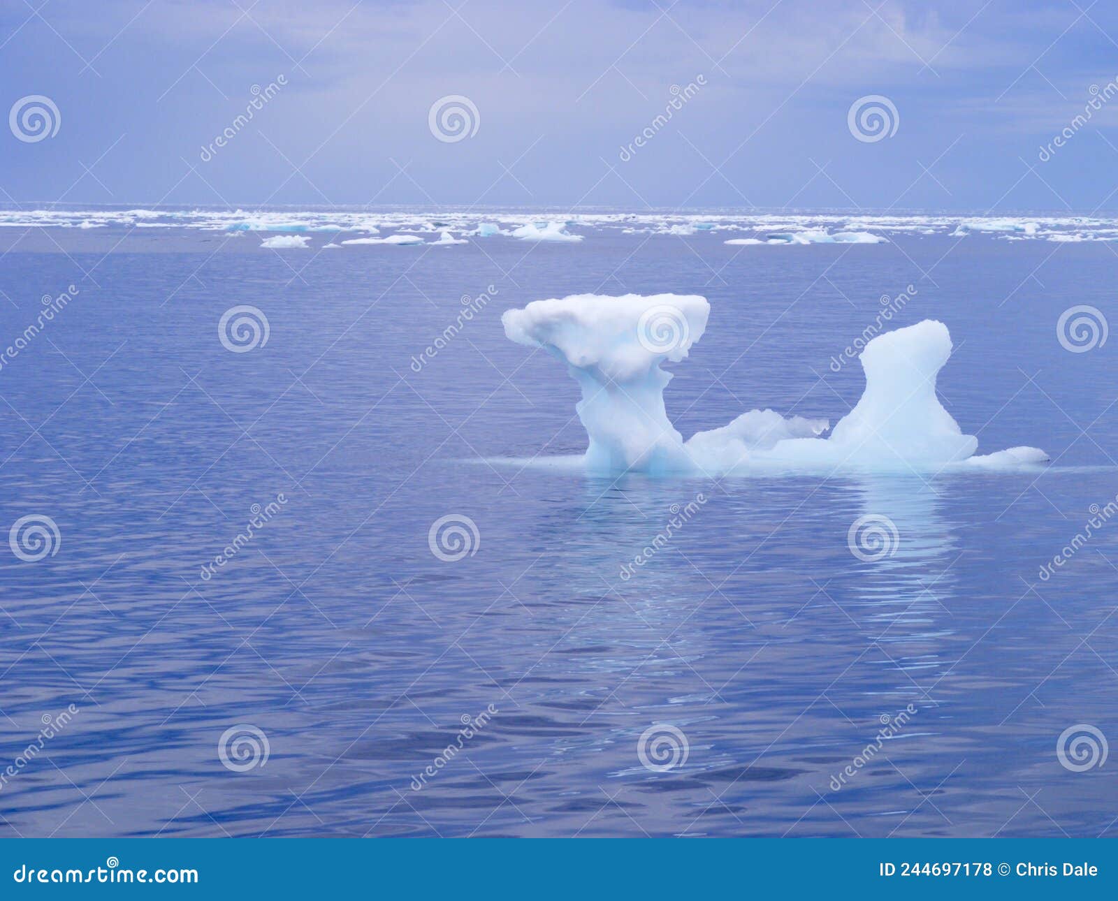 Anvil Shaped Ice Chunk Flaoting in Twillingate Harbour Stock Photo ...