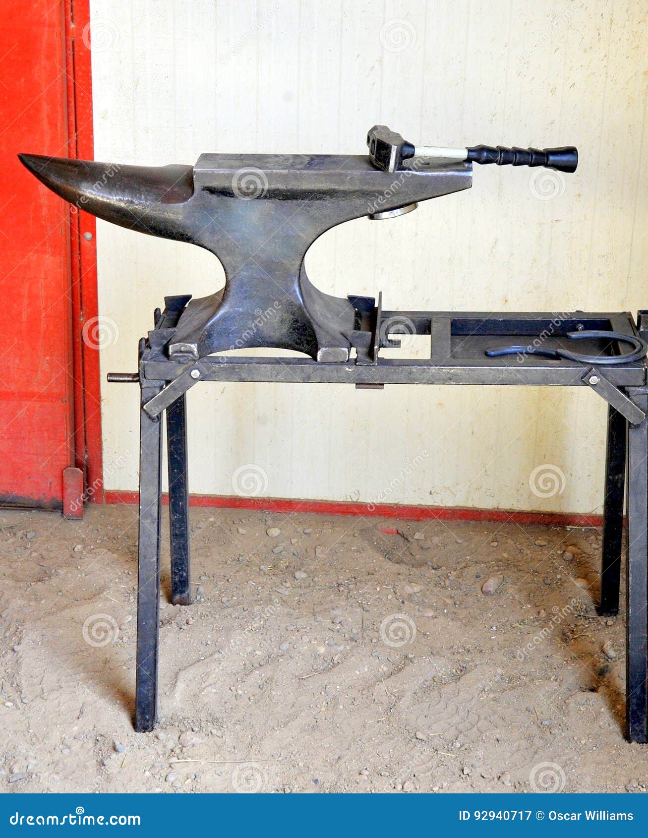 Anvil station. stock image. Image of manual, inside, stable - 92940717