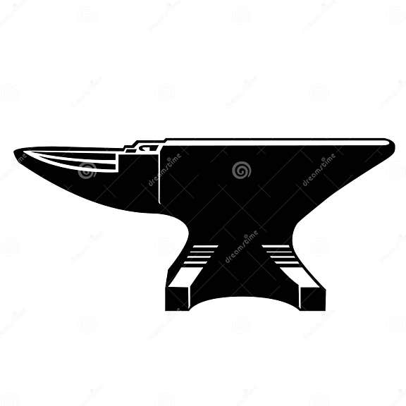 Anvil Vector Silhouette stock vector. Illustration of workshop - 320119059