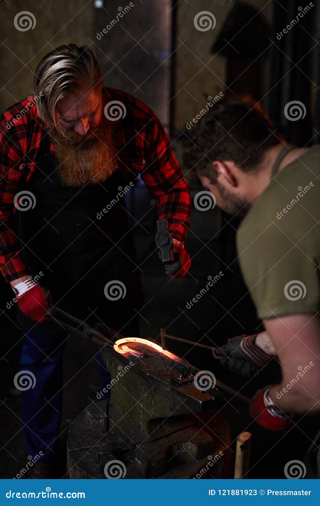 Anvil work stock image. Image of manual, help, craftsman - 121881923