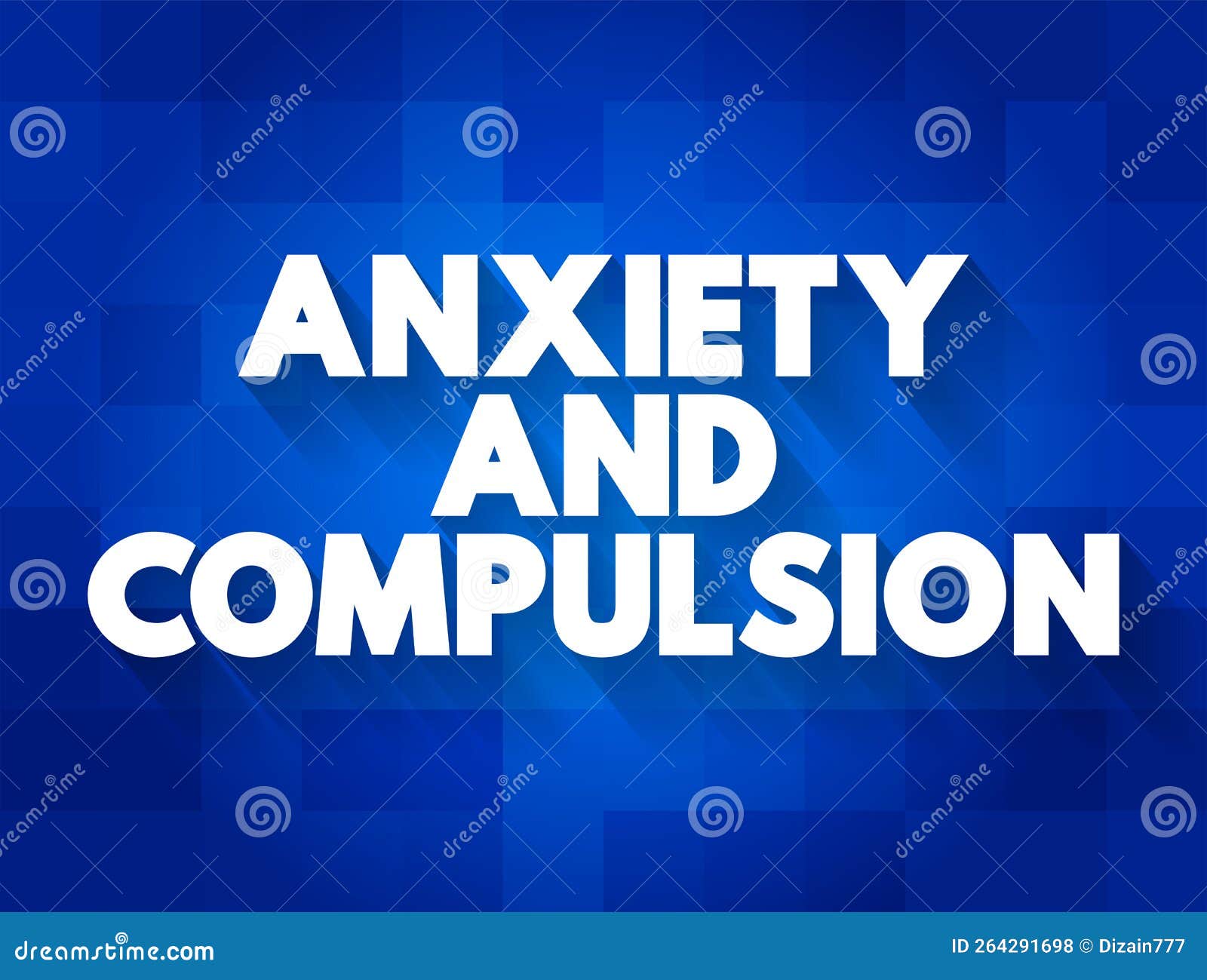 Anxiety and Compulsion Text Concept for Presentations and Reports Stock ...