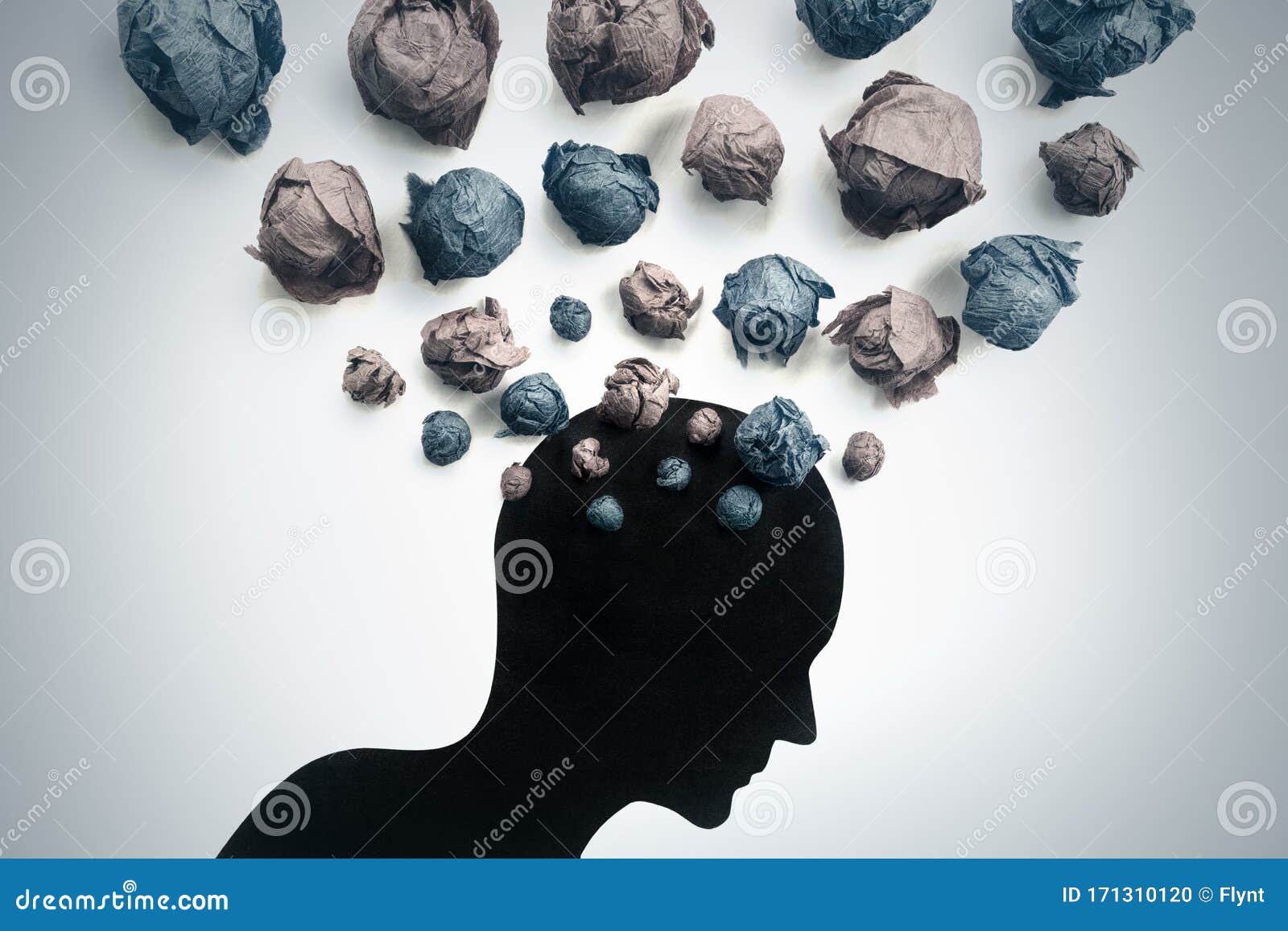 Anxiety, Depression and Negative Emotion or Brainstorming Mind Stock ...