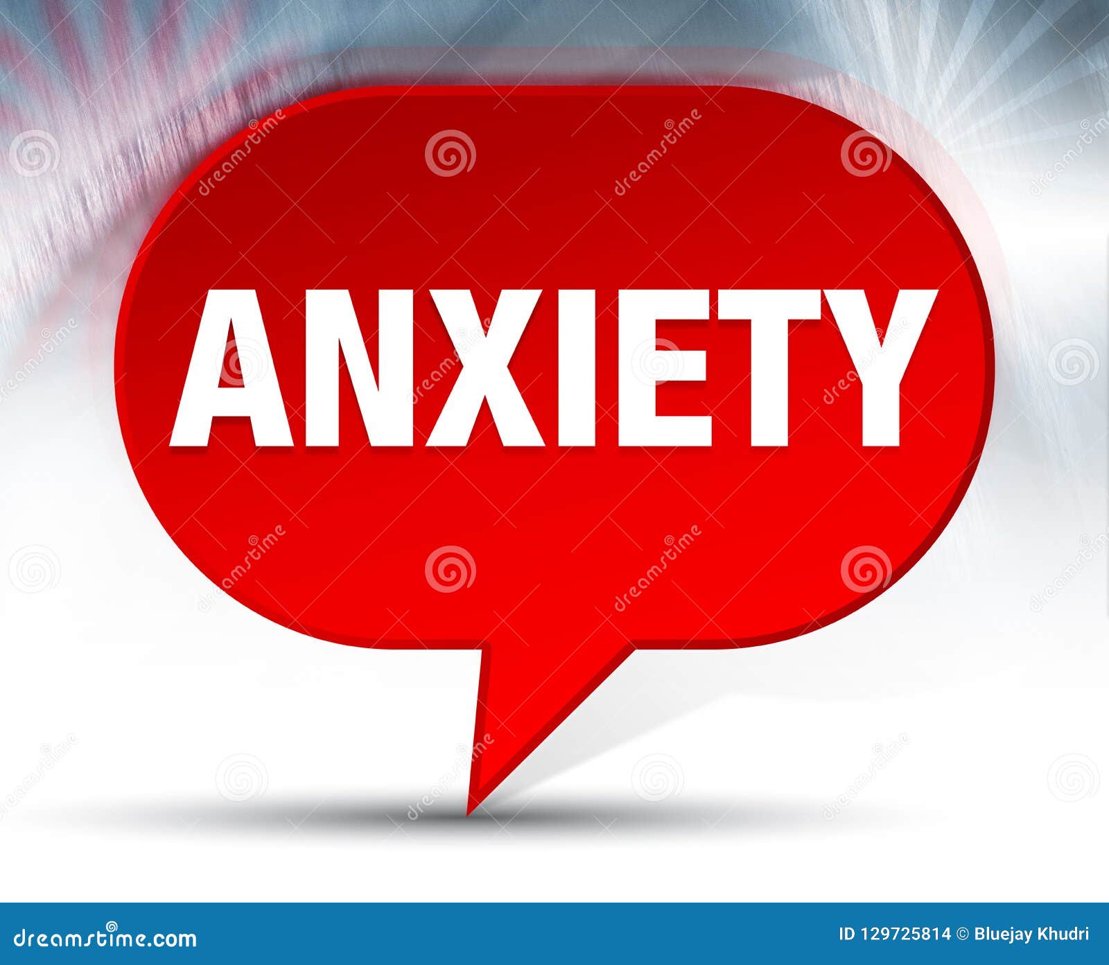 Anxiety Red Bubble Background Stock Illustration - Illustration of fear ...
