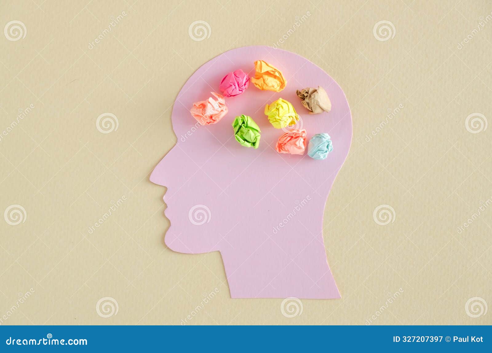 Anxiety Stress in Brain, Overload in Mind. Depression, Adhd, Ocd Stock ...