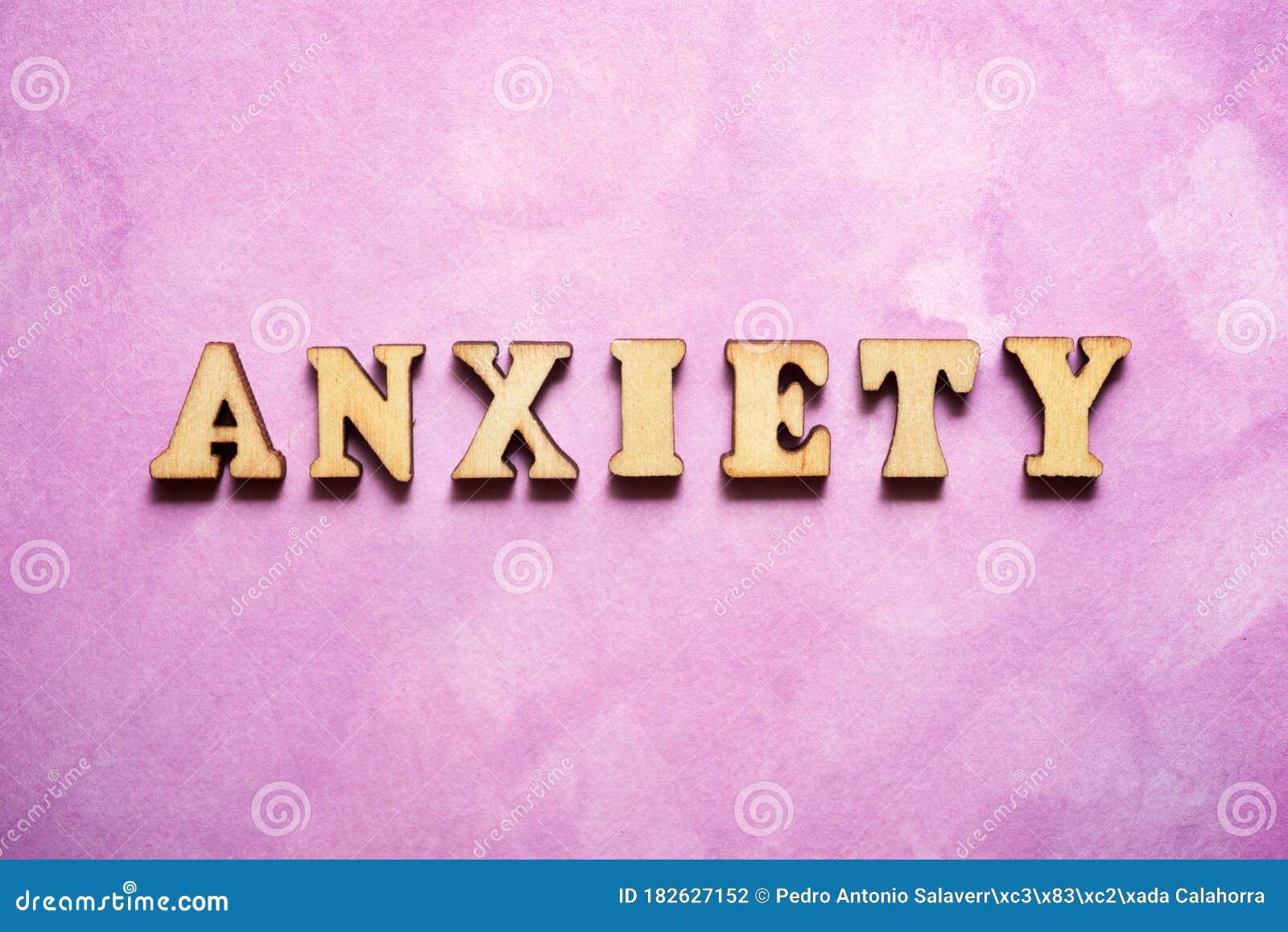 Anxiety text view stock photo. Image of design, nervousness - 182627152