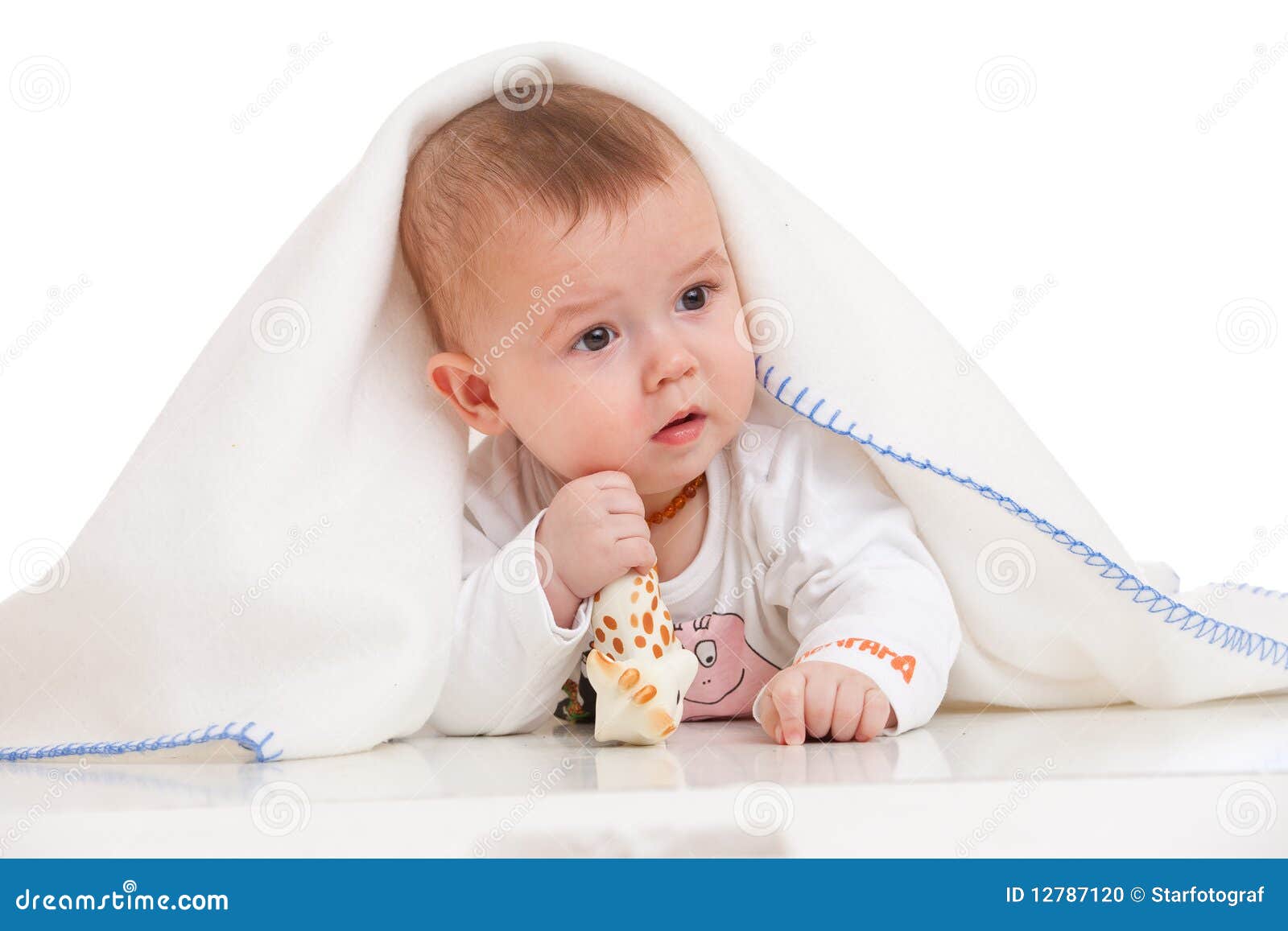 Anxious baby stock photo. Image of concentrated, skin - 12787120