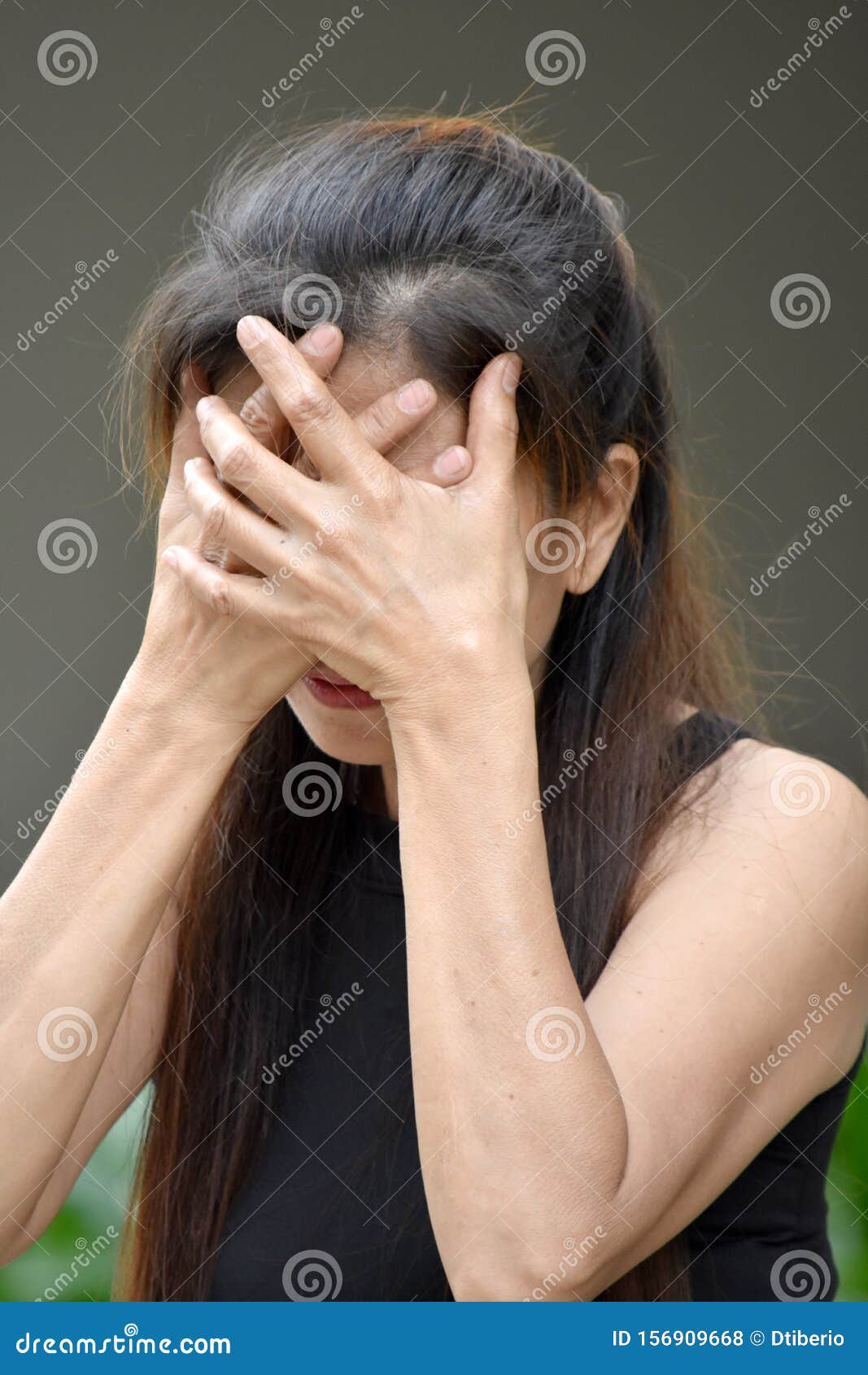 An Anxious Diverse Person stock photo. Image of diversity - 156909668