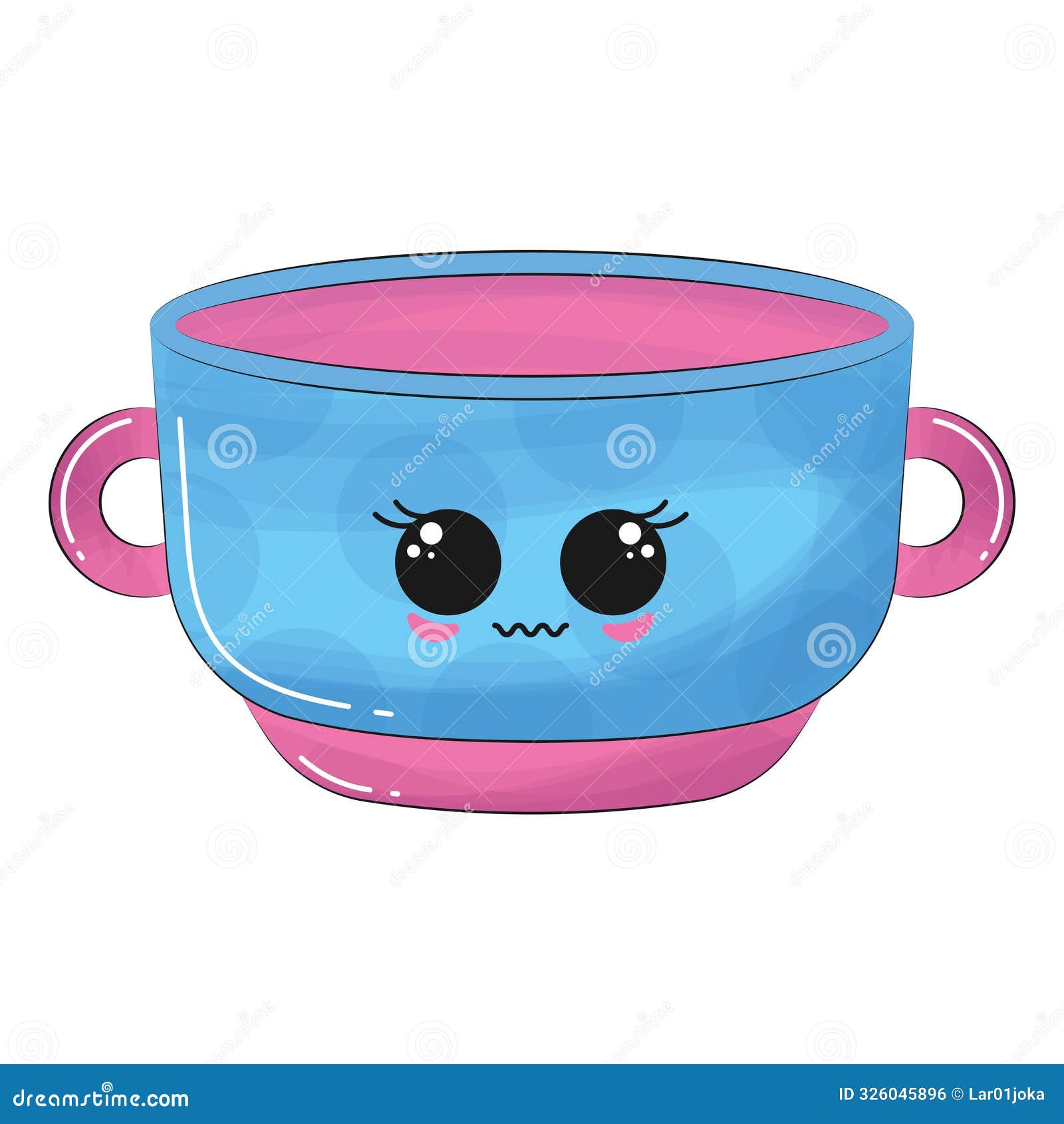 Anxious Empty Food Bowl Character Cartoon Vector Stock Illustration ...