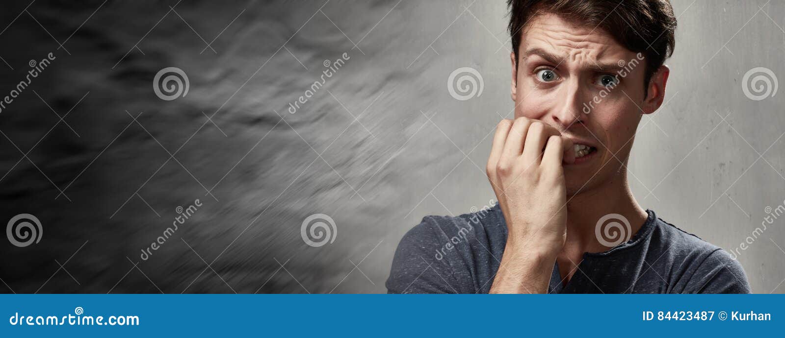 Anxious man. stock image. Image of mind, male, frustrated - 84423487