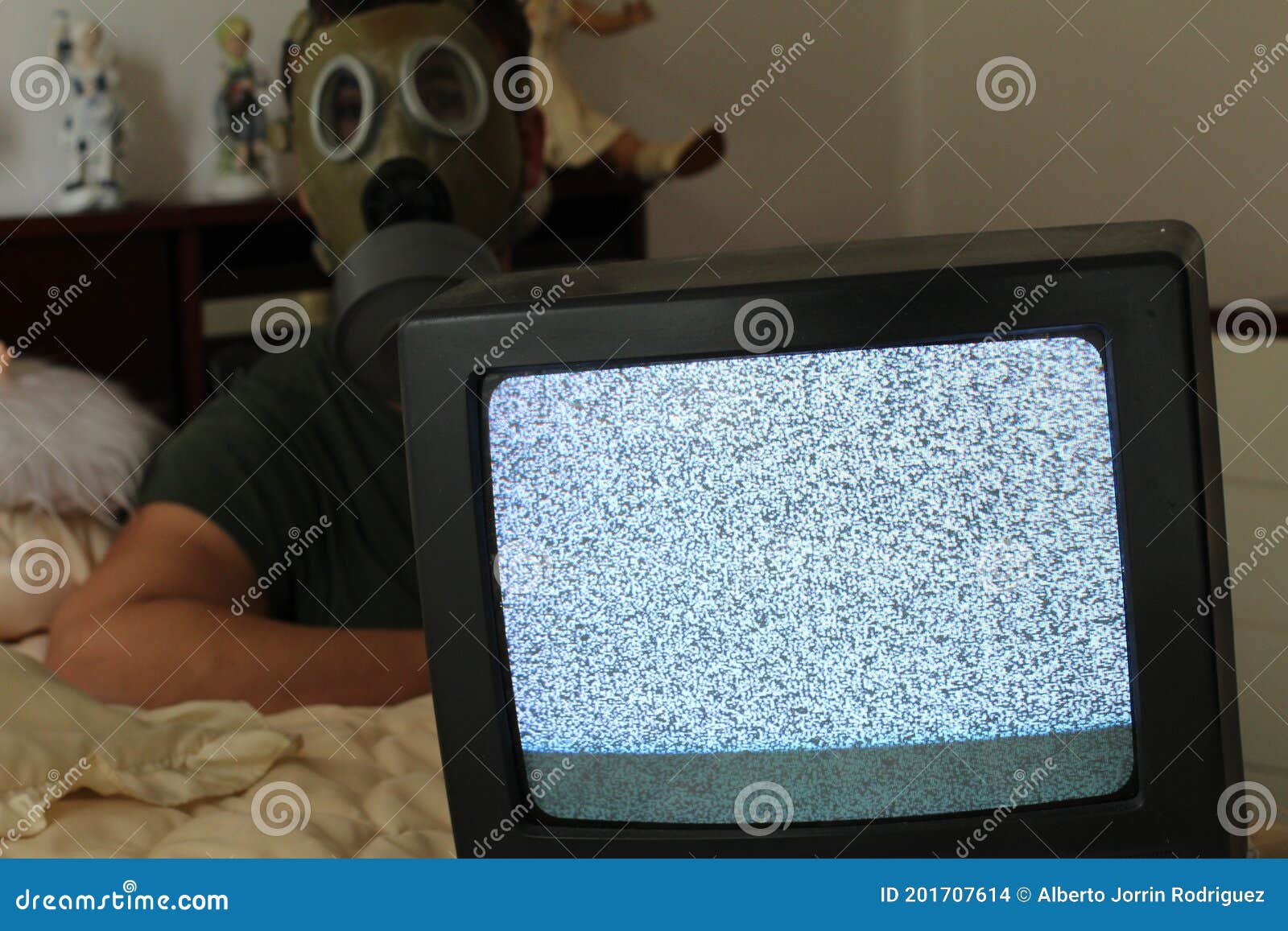 Anxious Man Watching Tv Static Stock Photo - Image of caucasian ...