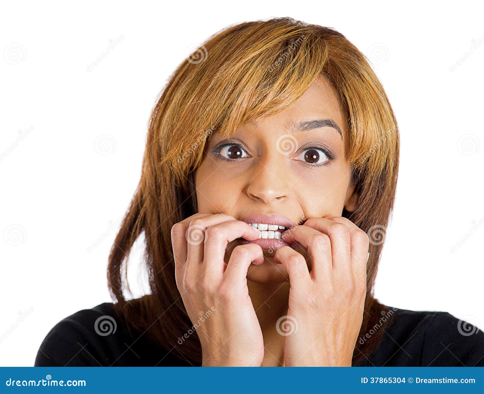 Anxious woman stock photo. Image of paper, distressed - 37865304