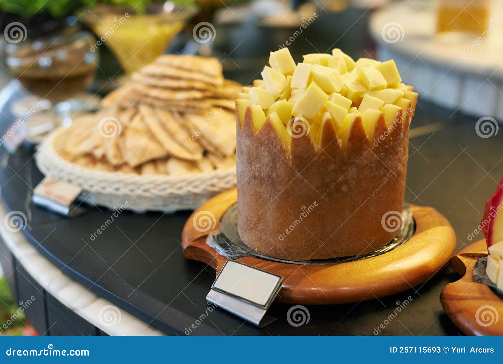 Any Cheese-lovers Dream. a Selection of Cheese and Flat Bread ...