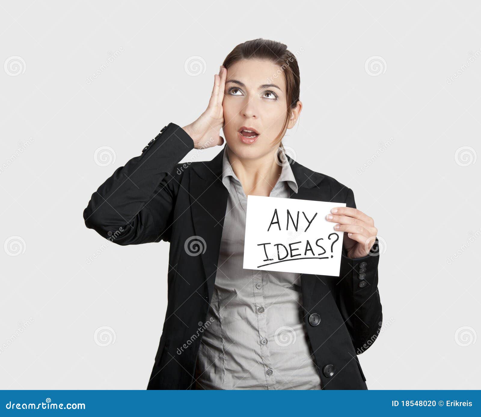 Any Ideas??? stock photo. Image of cardboard, display - 18548020